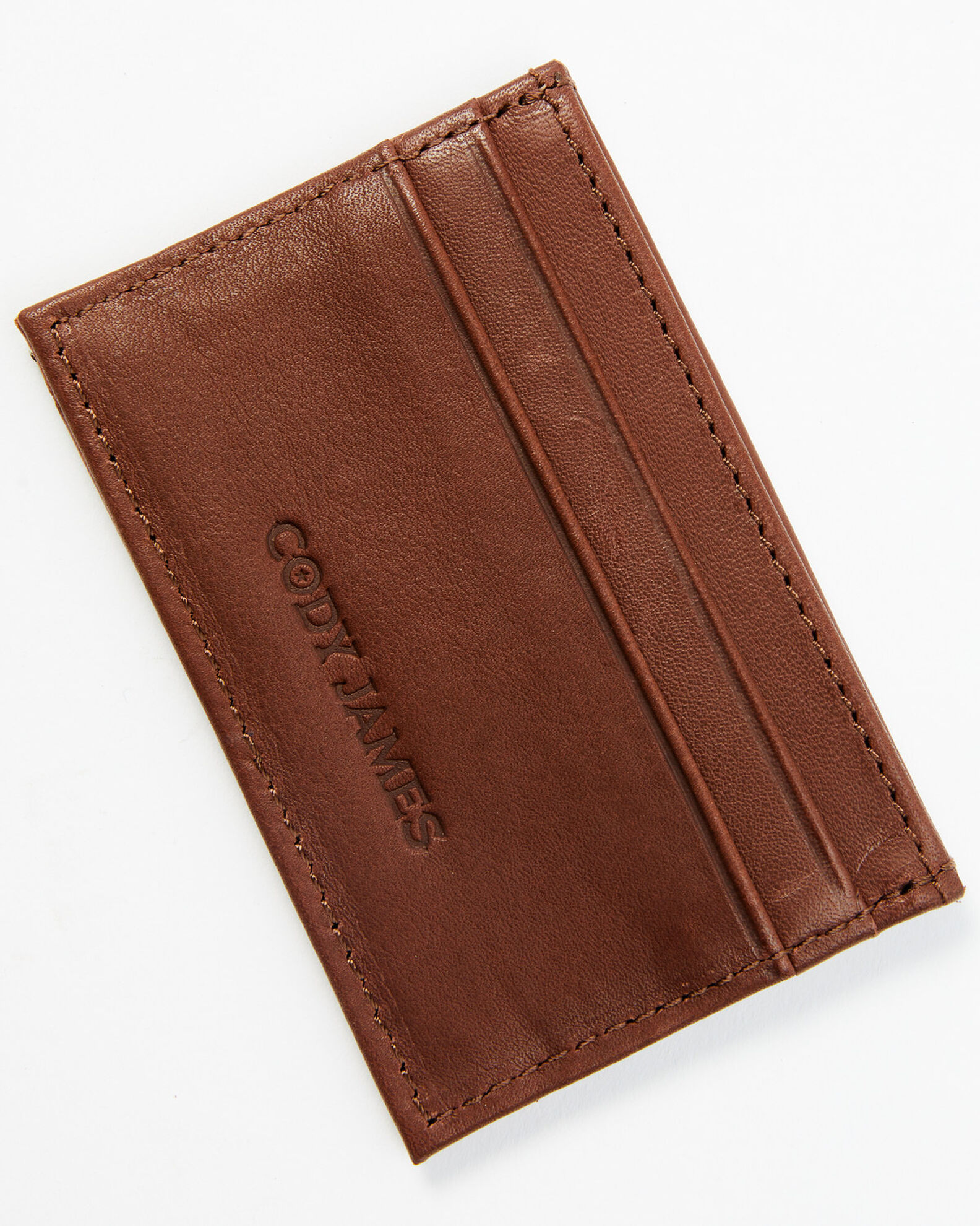 Cody James Men's Credit Card Ostrich Wallet, Brown