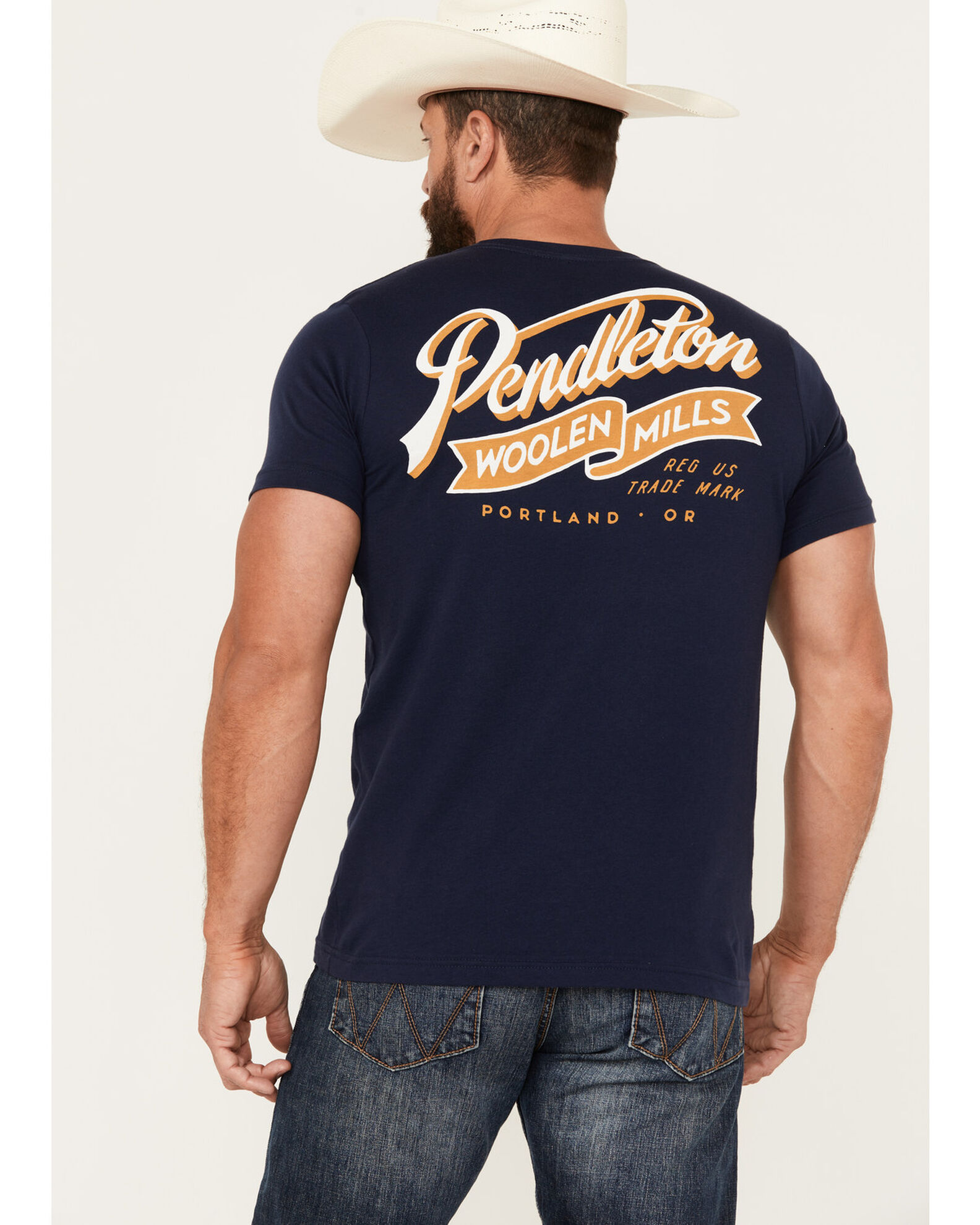 Pendleton Men's Ribbon Logo Short Sleeve Graphic T-Shirt