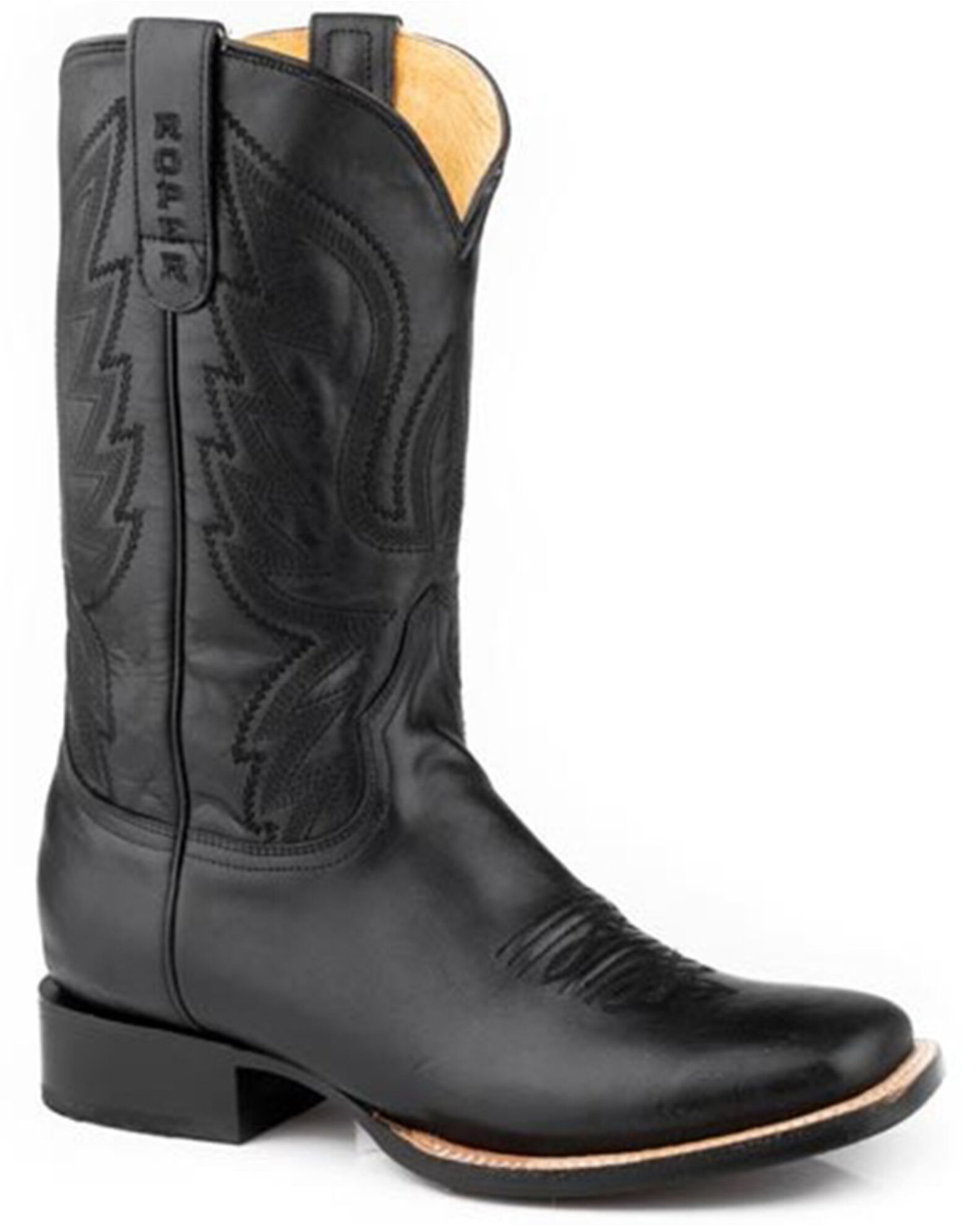 Roper Women's Midnight Western Boots - Broad Square Toe, Black