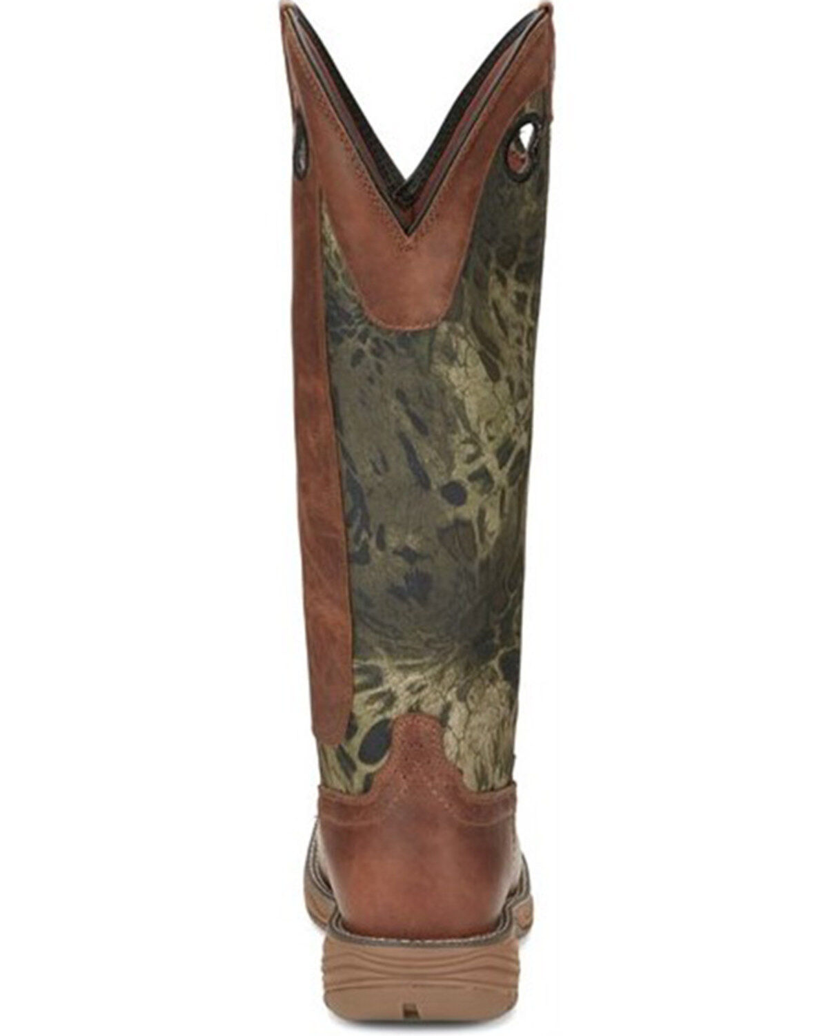 Justin Men's Rush Strike Camo Shaft Leather Pull On Snake Boots ...