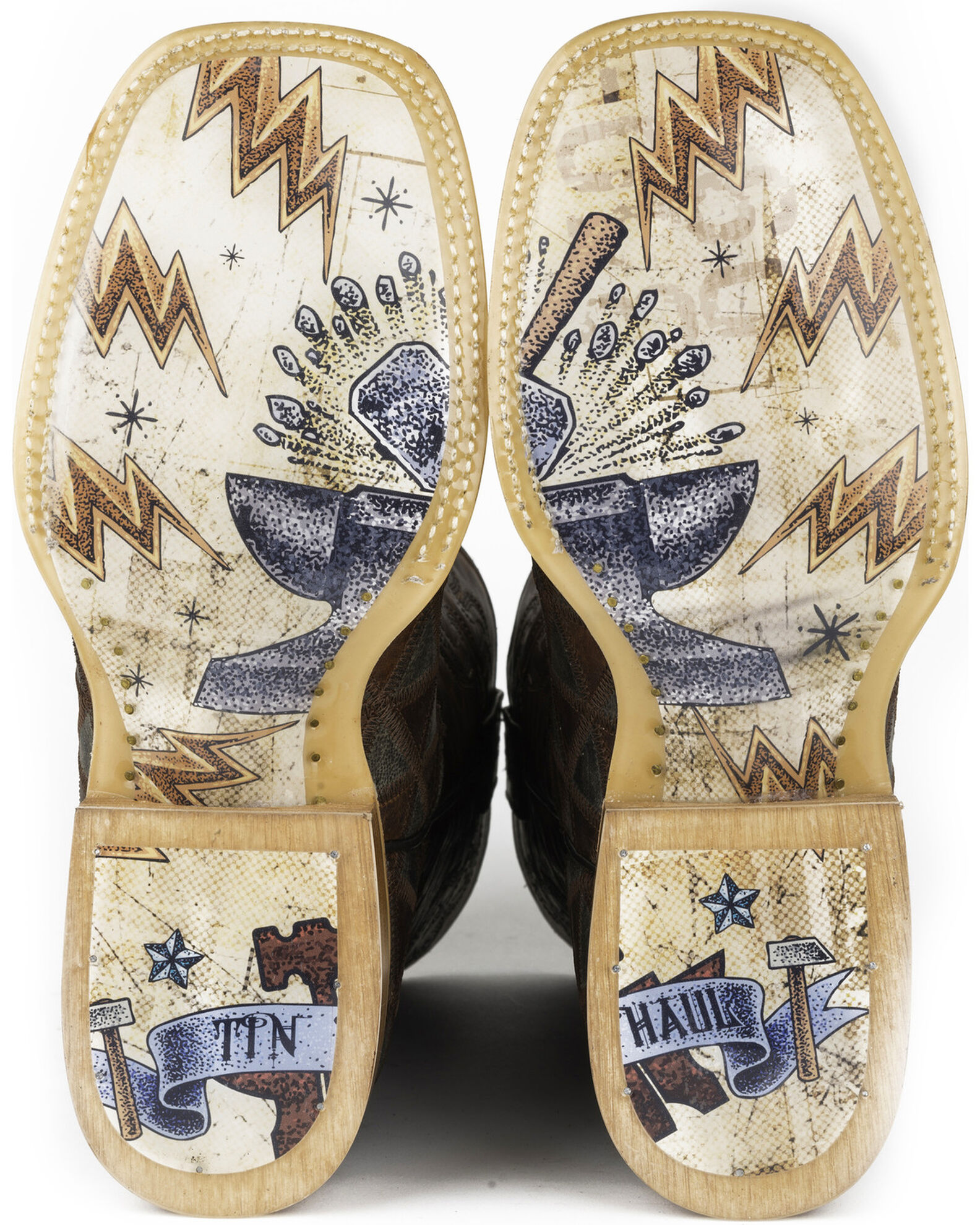 Product Name: Tin Haul Men's Triangles Western Boots - Square Toe