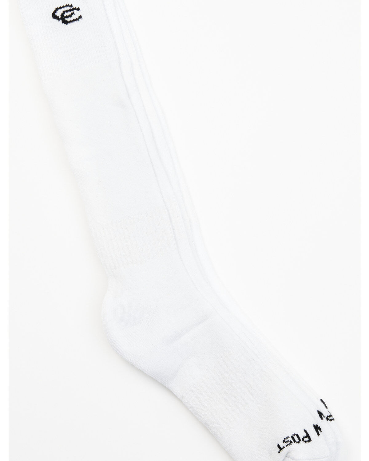 Dan Post Men's Cowboy Certified Crew Socks, White