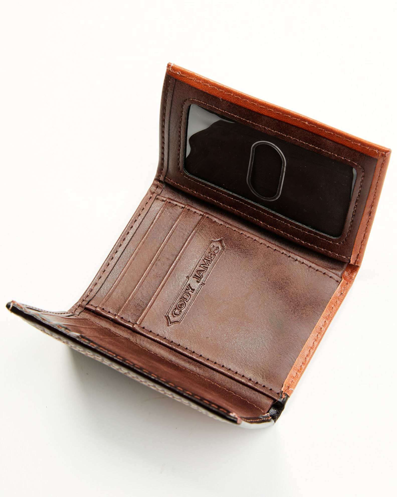 Product Name: Cody James Men's Embossed Hairon Trifold Wallet