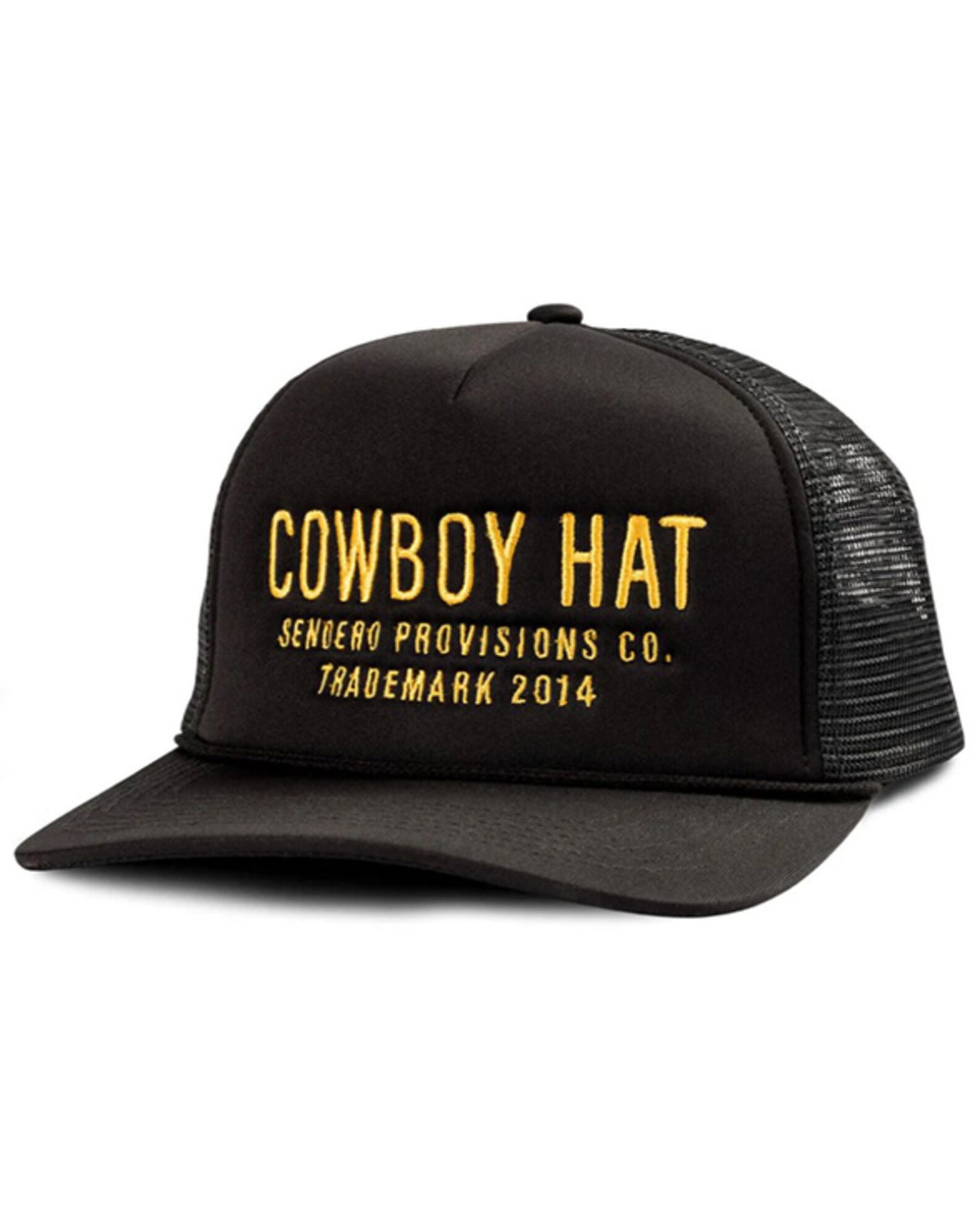 Sendero Provisions Cowboy Hat Ball Cap, Black