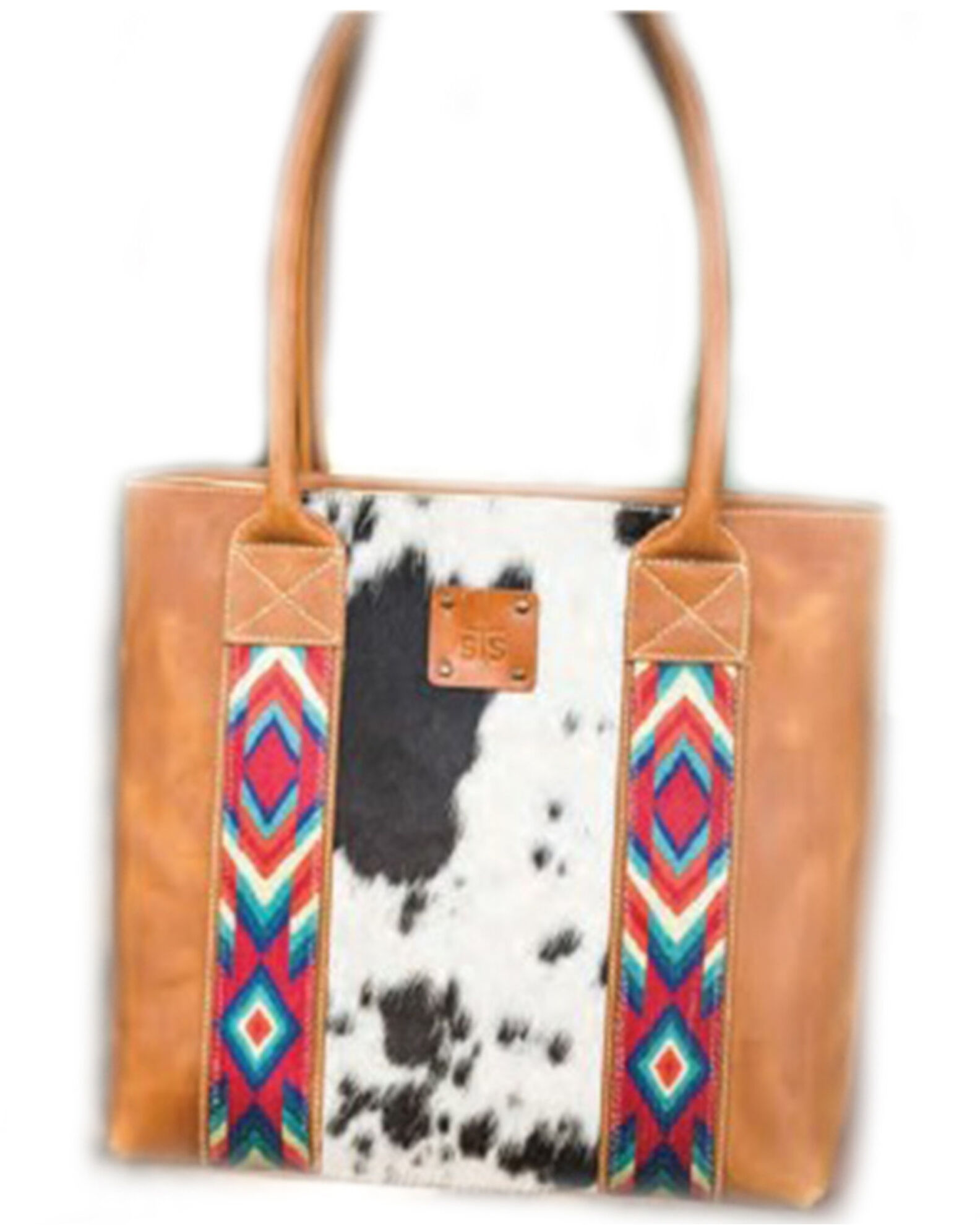 STS Ranchwear by Carroll Women's Cowhide Basic Bliss Tote, Brown