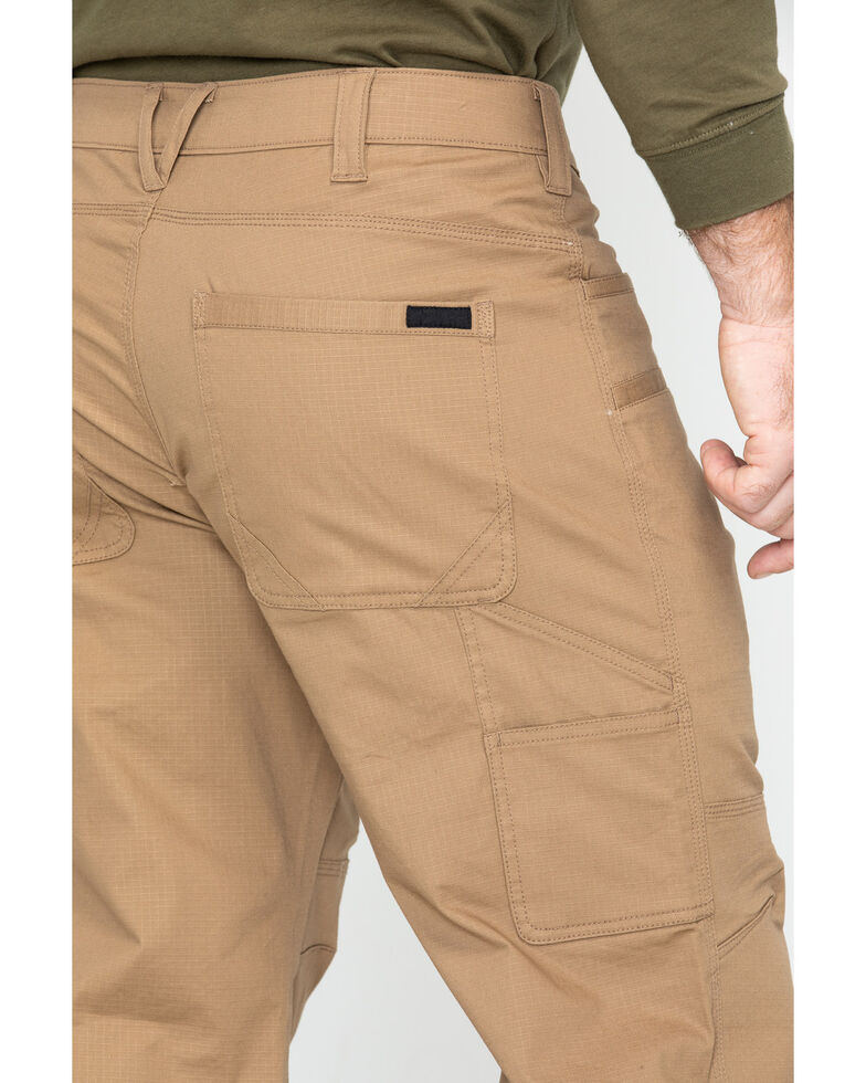 Hawx Mens Brown Stretch Ripstop Utility Work Pants Big Boot Barn
