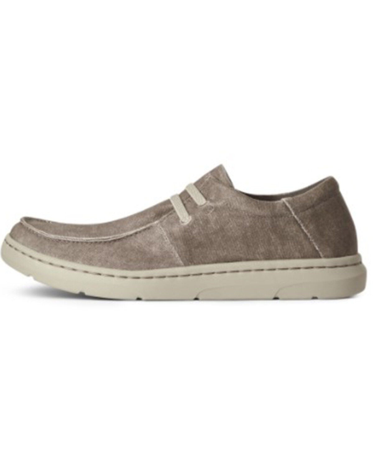 Ariat Men's Brown Canvas Casual Stretch Shoes - Moc Toe | Boot Barn