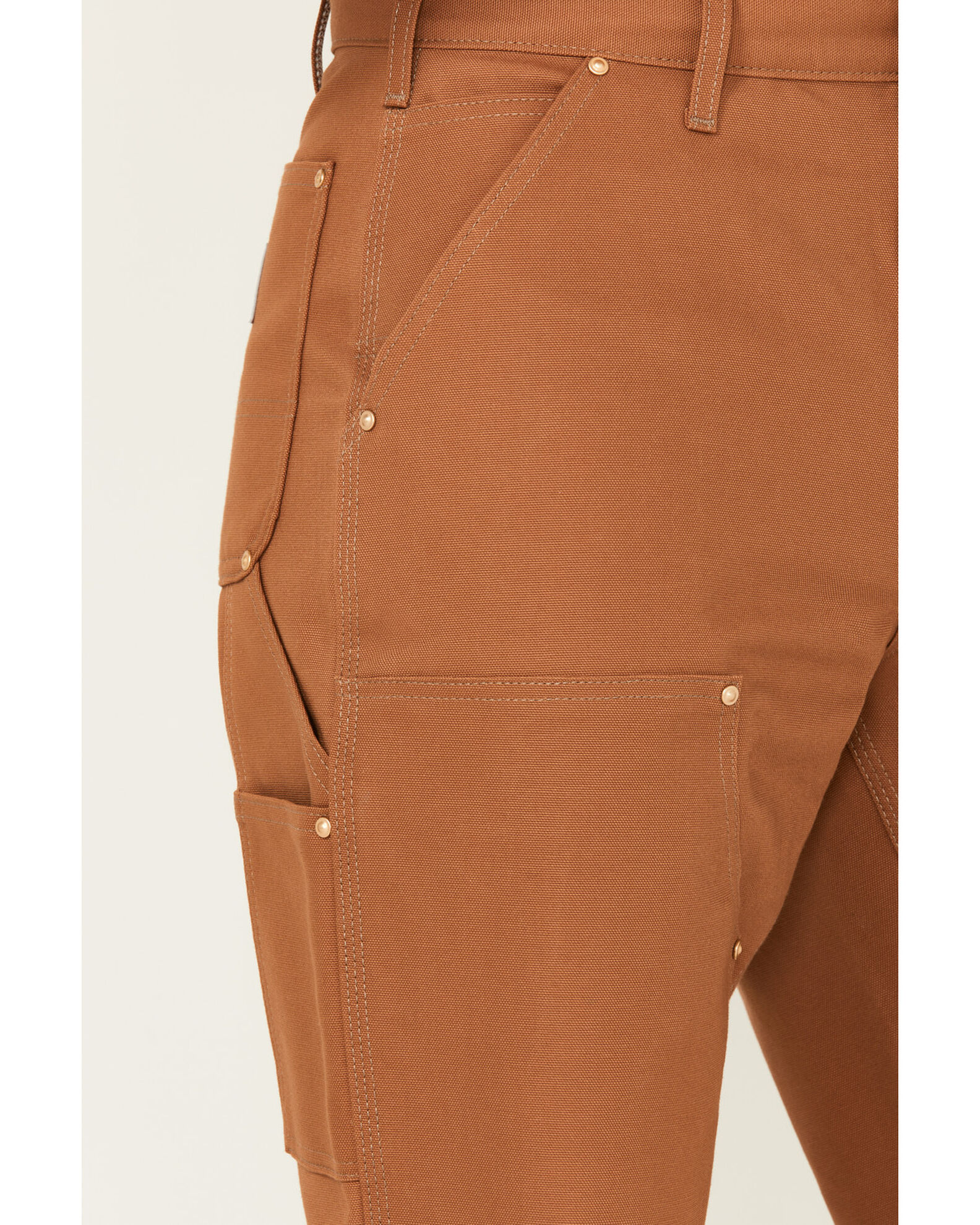 Carhartt Men's Loose Fit Firm Duck Double-Front Utility Work Pant, Brown