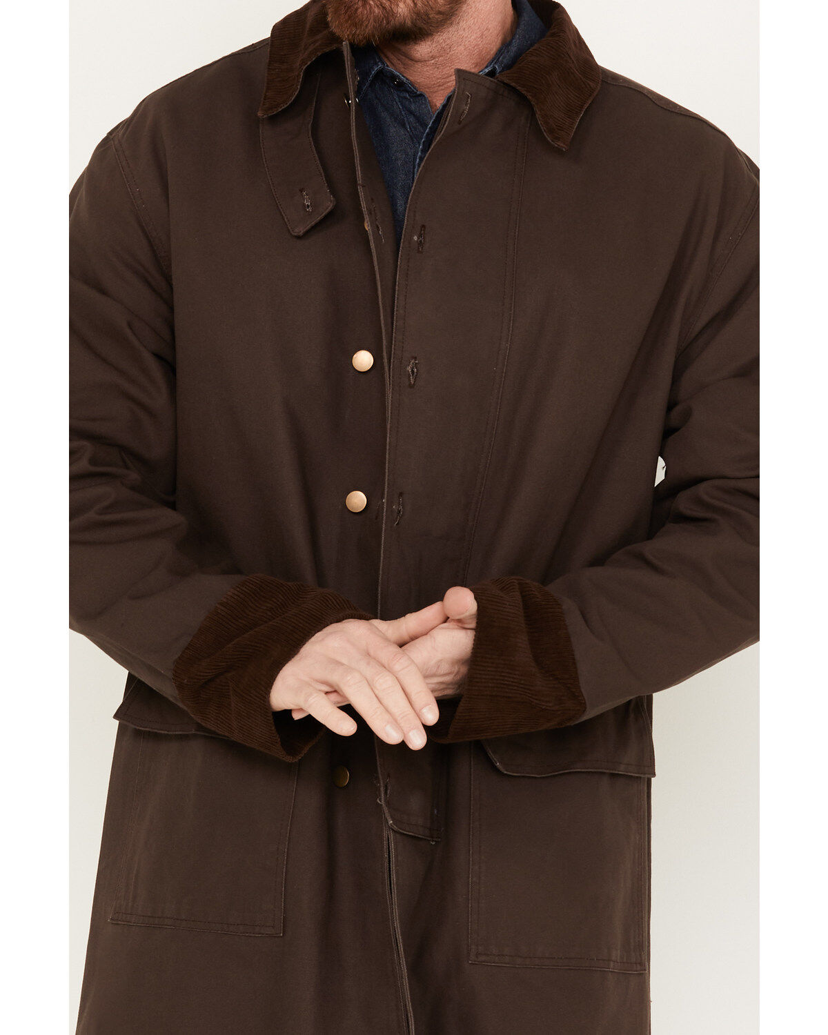 Scully Men's Authentic Canvas Duster, Walnut