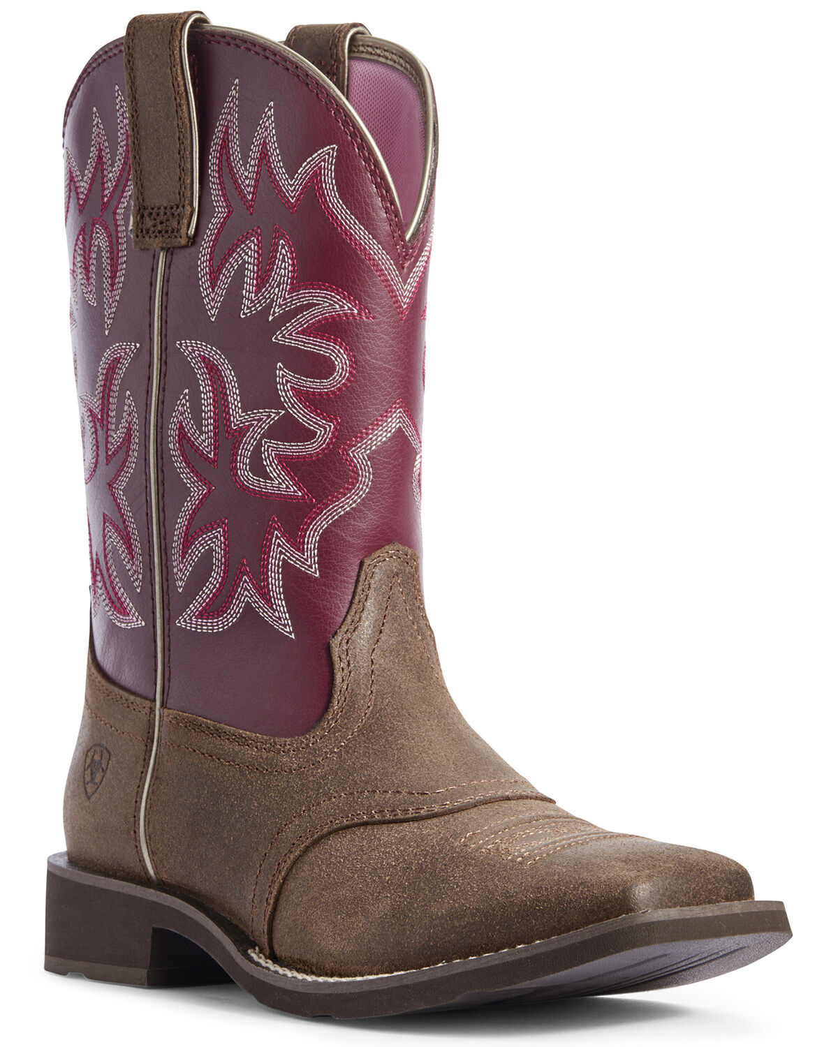 Ariat Women's Delilah Western Performance Boots - Broad Square Toe, Brown