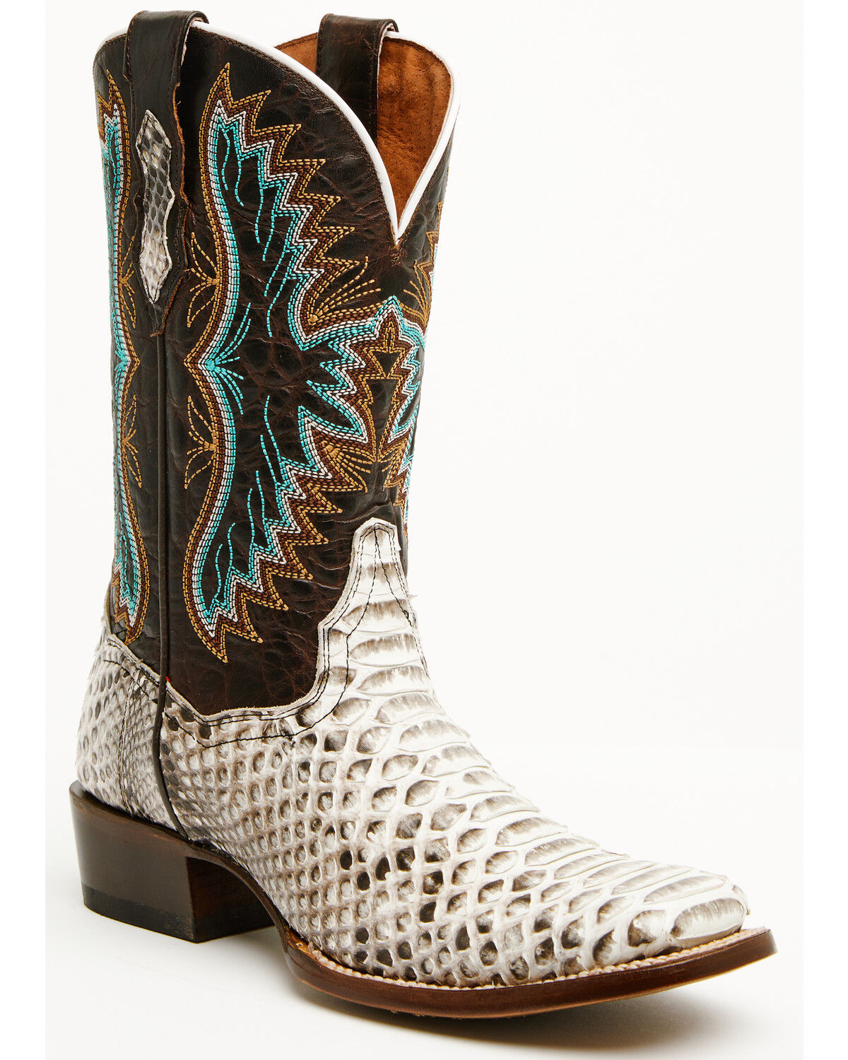 Dan Post Women's Exotic Python Western Boots - Broad Square Toe ...