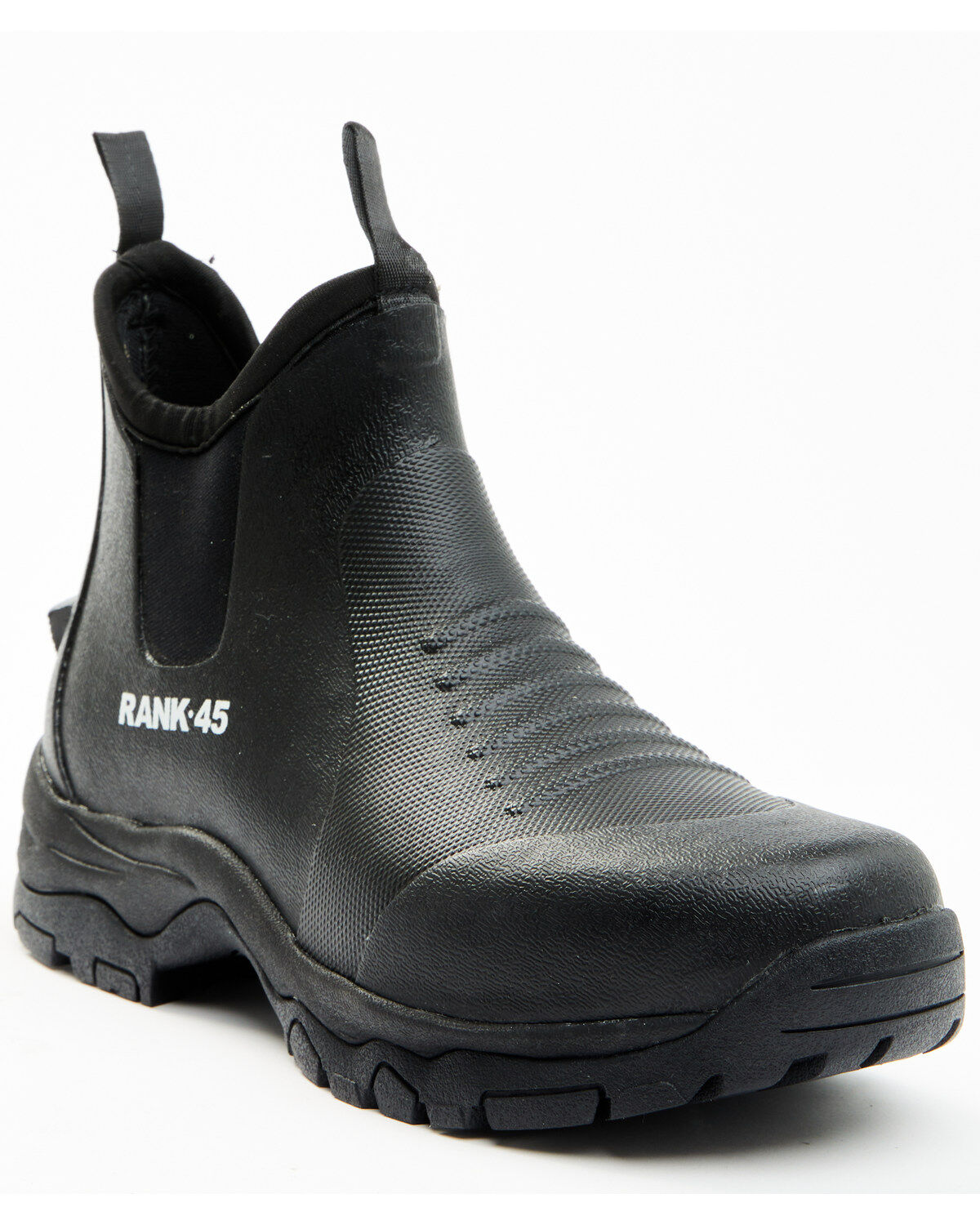 Image #1 - RANK 45® Women's Rubber Ankle Work Boots - Soft Toe, Black ...