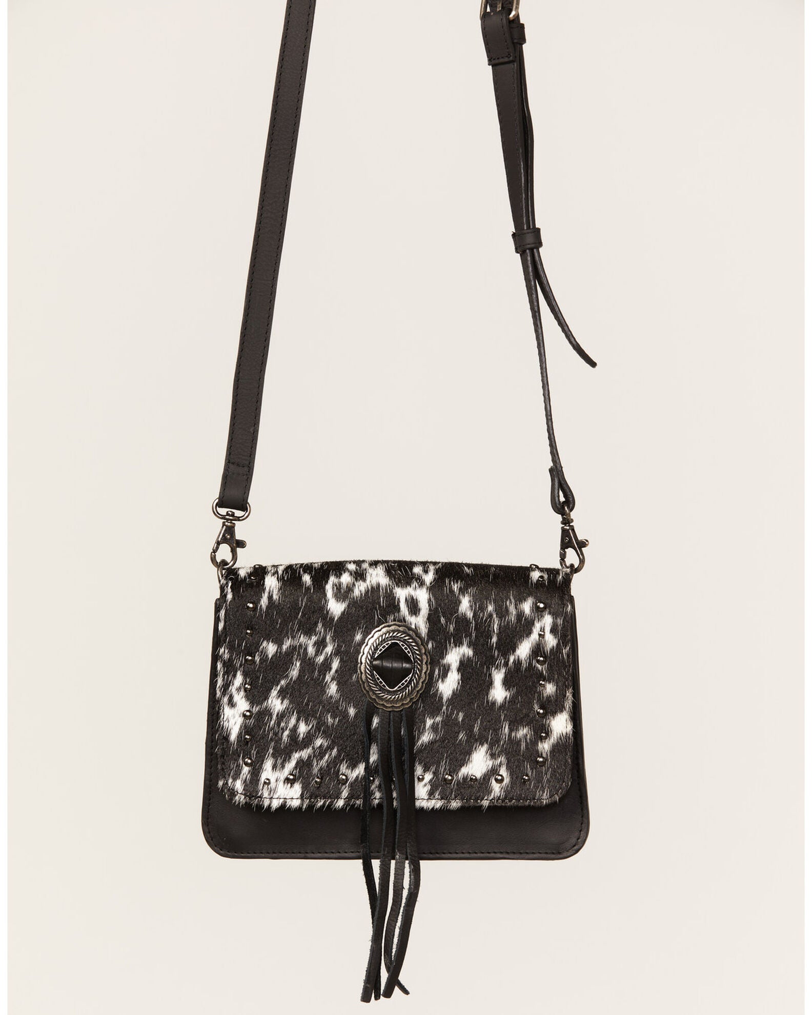 Idyllwind Women's Laredo Hair-On Cowhide Crossbody Bag, Black