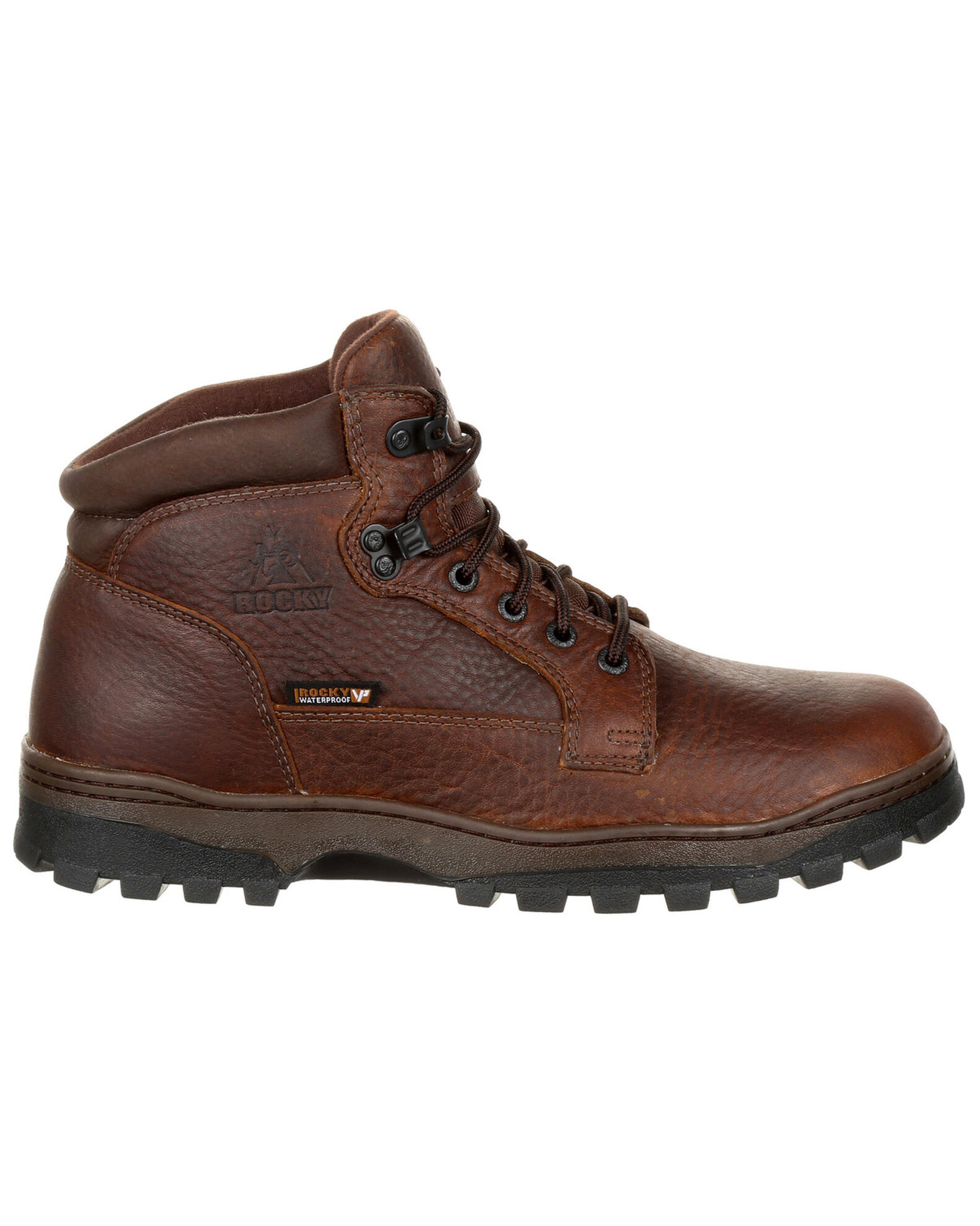 Rocky Men's Outback Waterproof Outdoor Boots - Round Toe, Brown