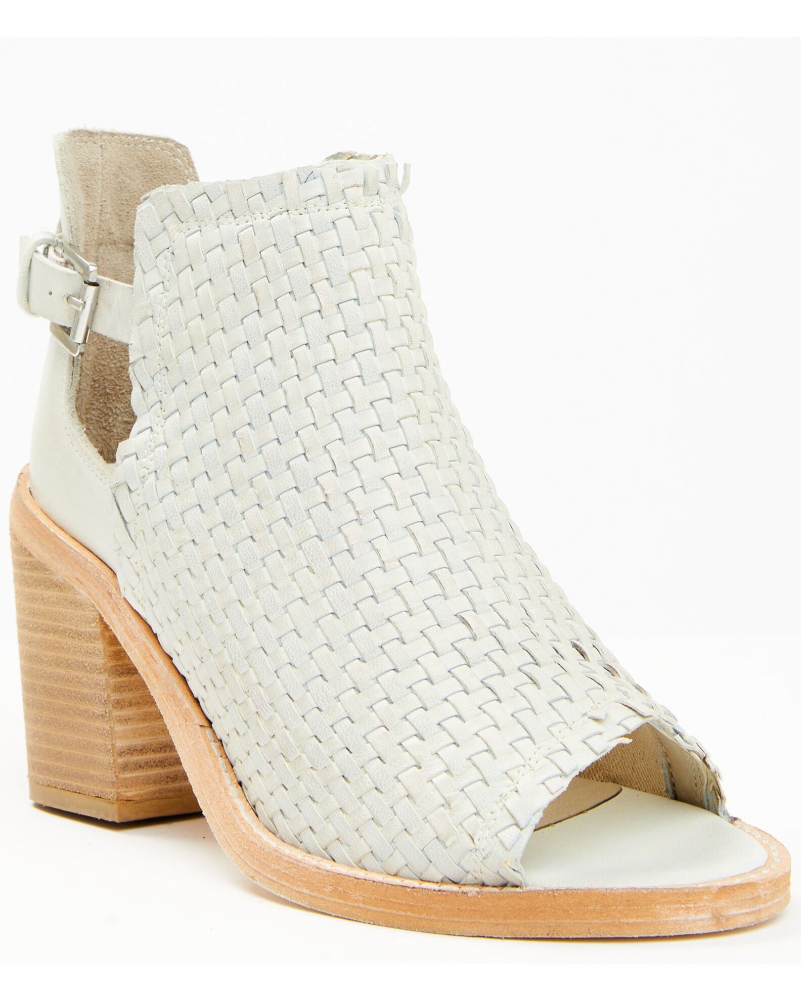 Diba True Women's Zest Fully Block Heel Sandals, Ivory