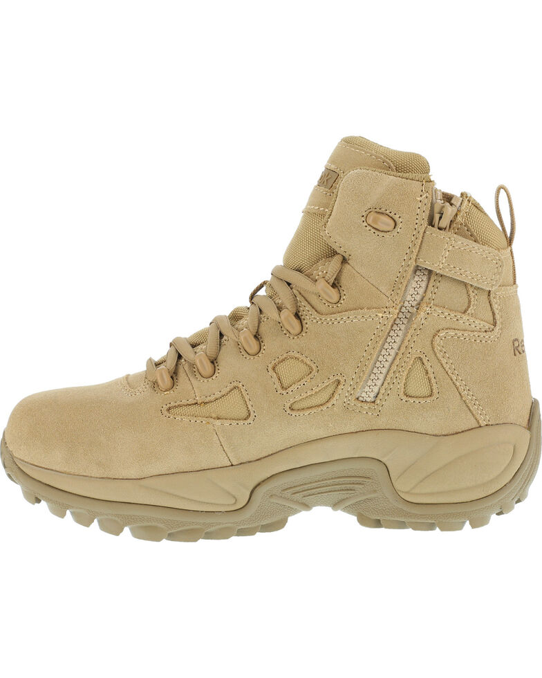 Reebok Men's Stealth 6" Lace-Up Side Zip Work Boots - Soft Toe | Boot Barn