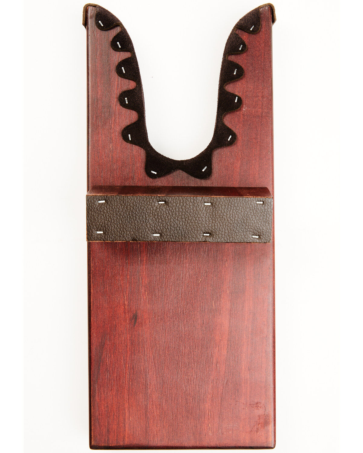 Boot Barn Praying Cowboy Tooled Boot Jack, Black Cherry