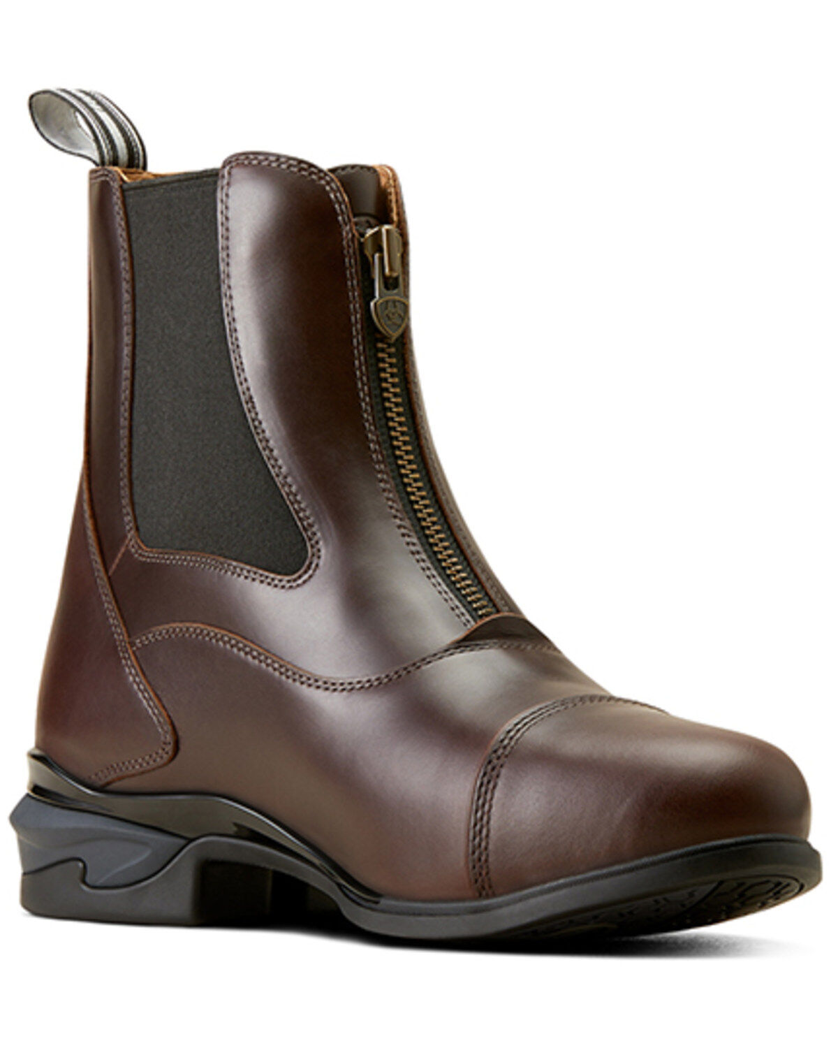 Ariat Men's Devon Zip Paddock Boots - Round Toe, Brown, hi-res