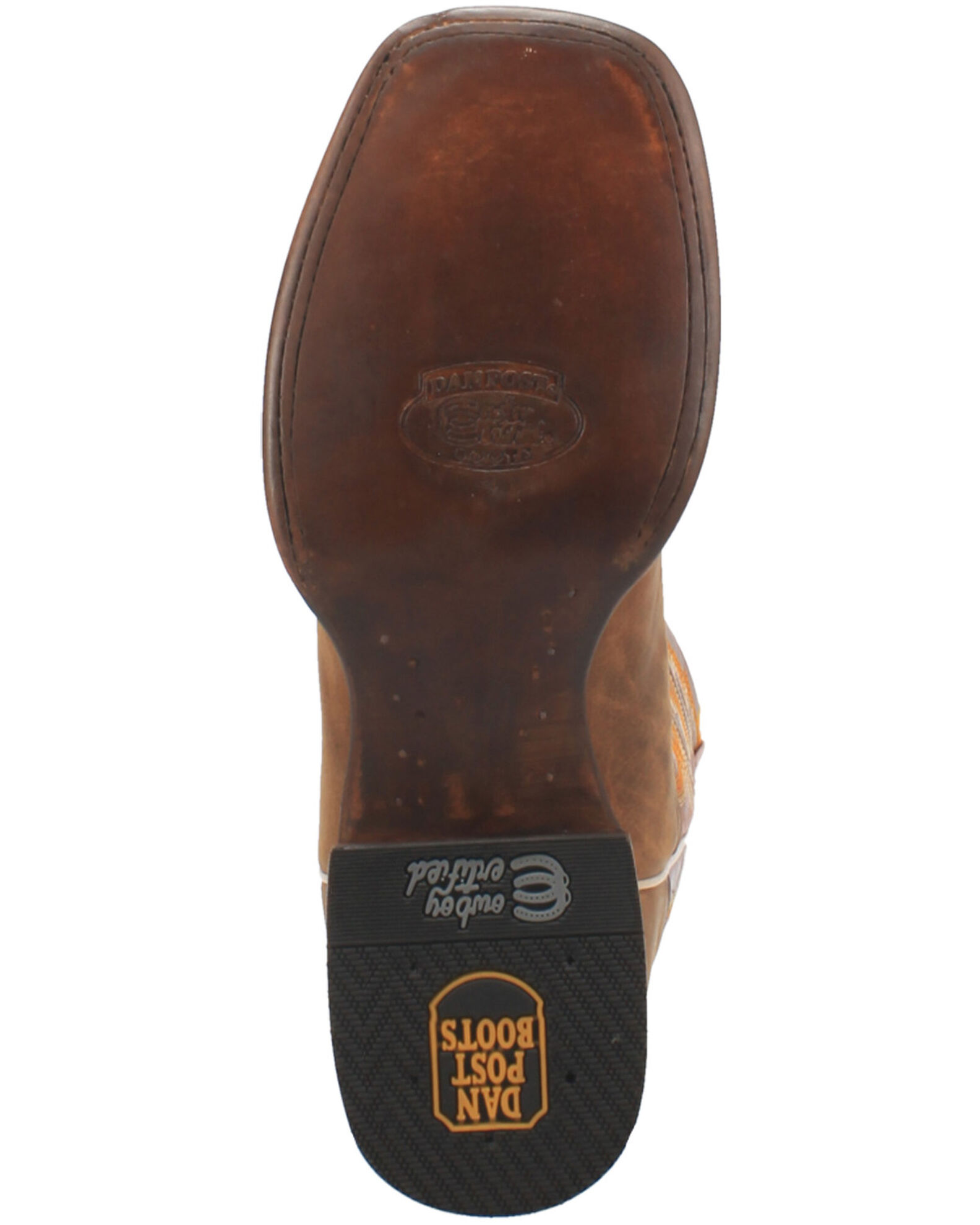 Dan Post Mens Tan Western Boots Broad Square Toe Boot Barn
