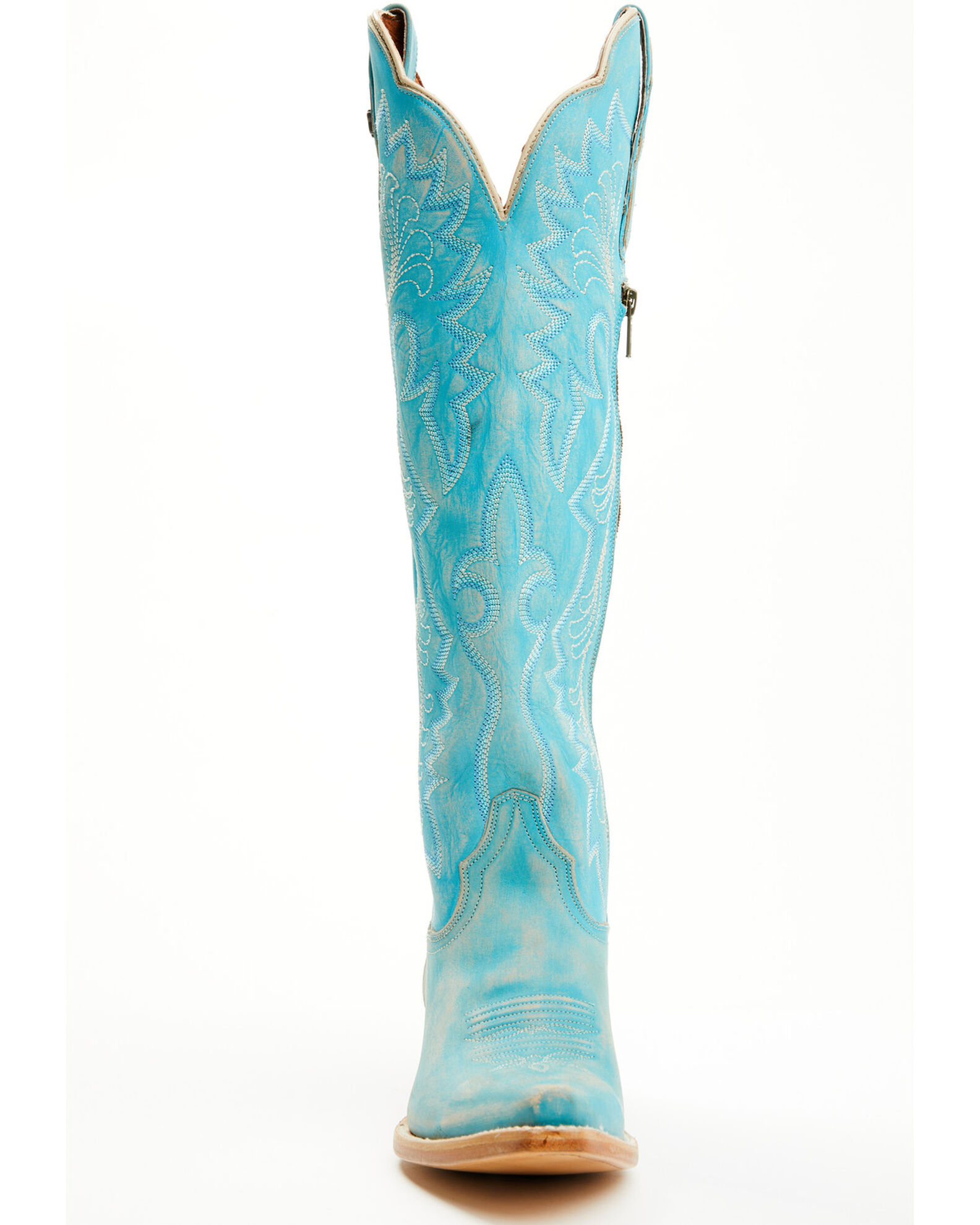 Dan Post Womens Celeste Tall Western Boots Snip Toe Blue