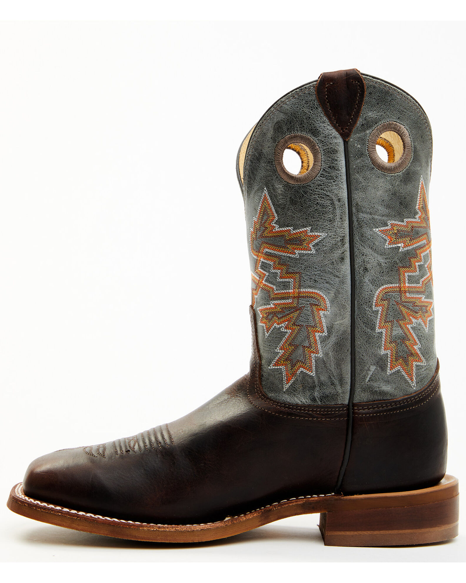 Justin Mens Bender Western Boots Broad Square Toe