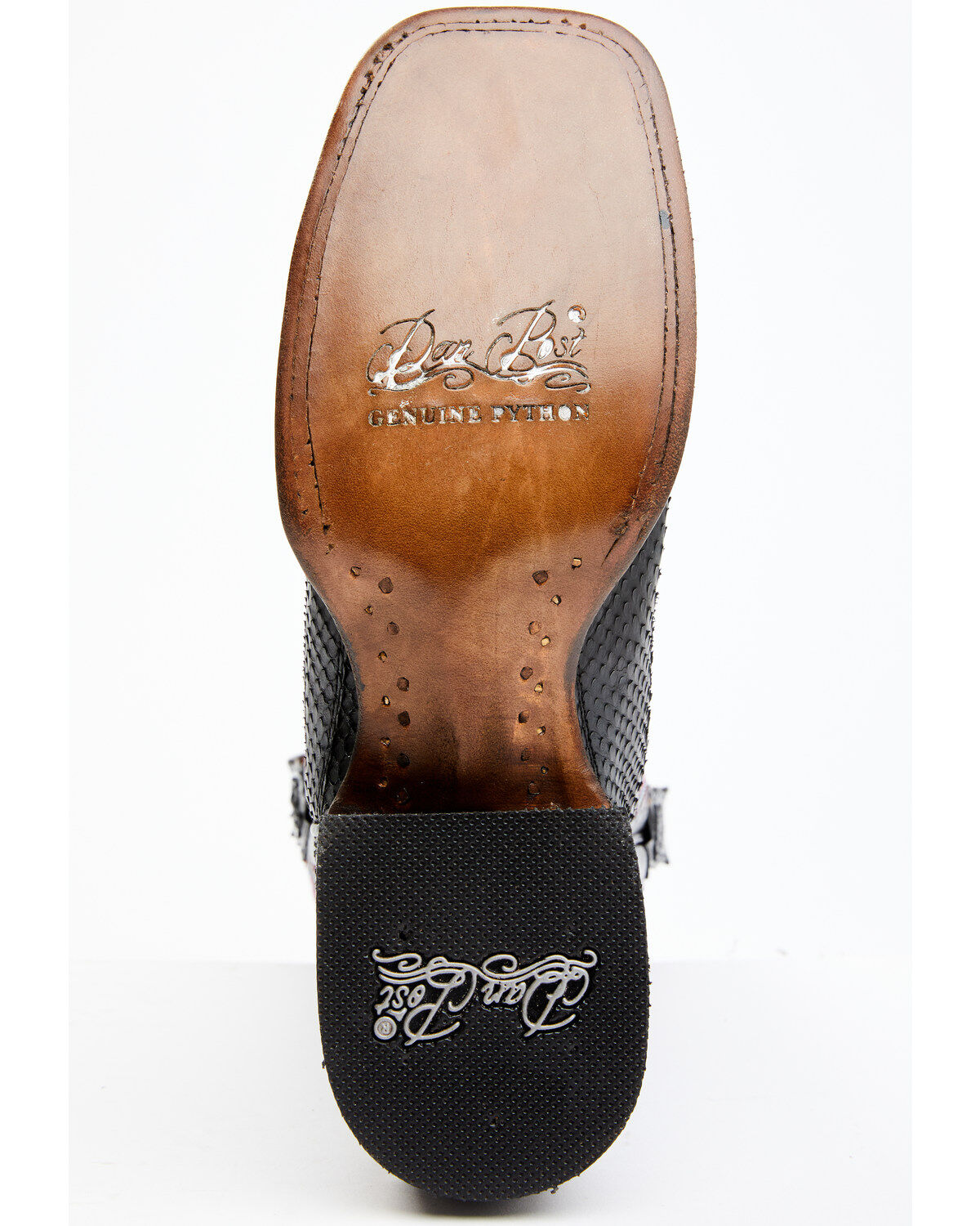 Dan Post Women's Back Cut Python Exotic Western Boot - Broad Square Toe ...