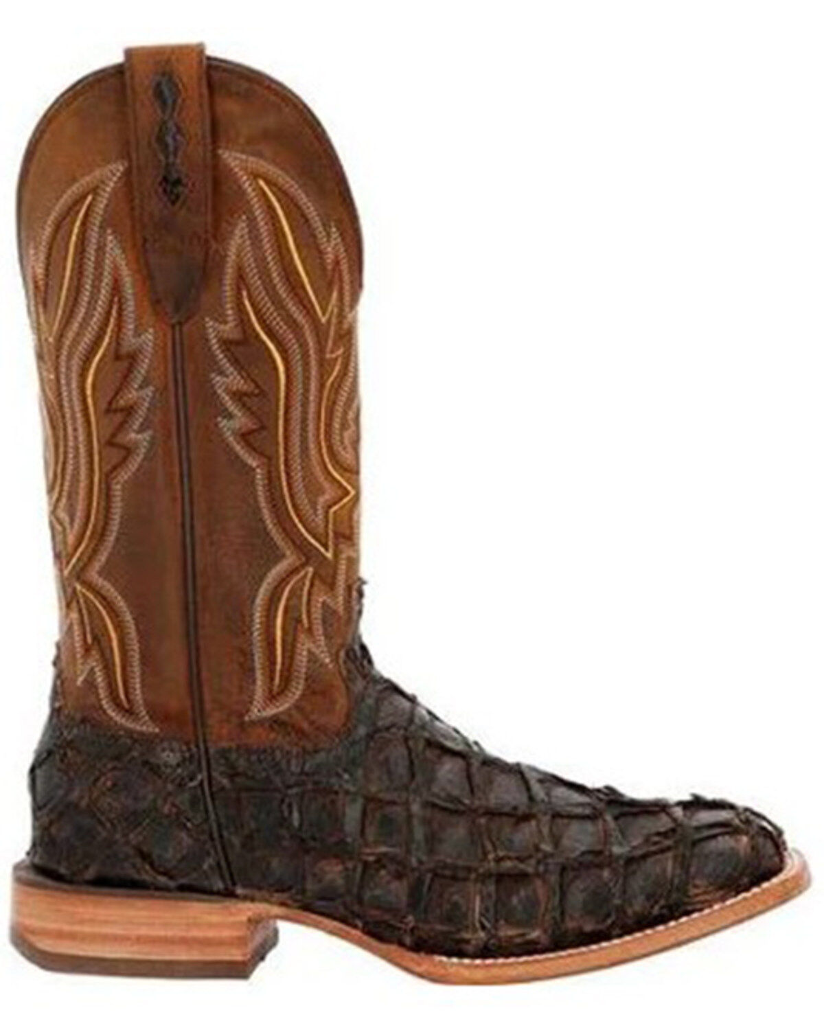 Durango Men's Exotic Pirarucu Skin Western Boots - Broad Square Toe ...