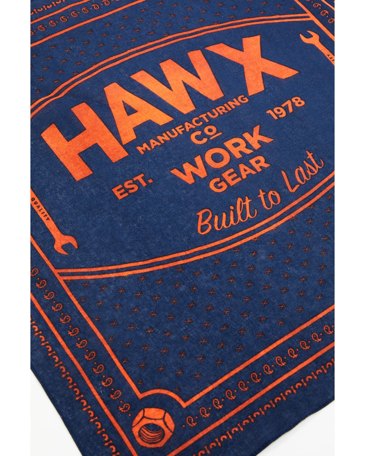 Hawx Men's Blue & Orange Bandana, Multi
