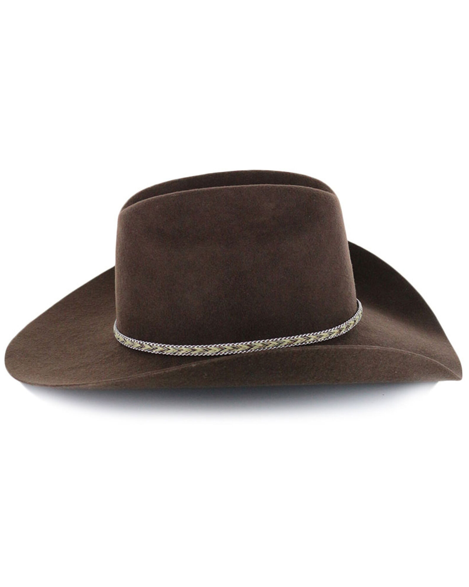 Cody James® Men's Ramrod 3X Low Cattleman Pro Rodeo Felt Hat, Chocolate