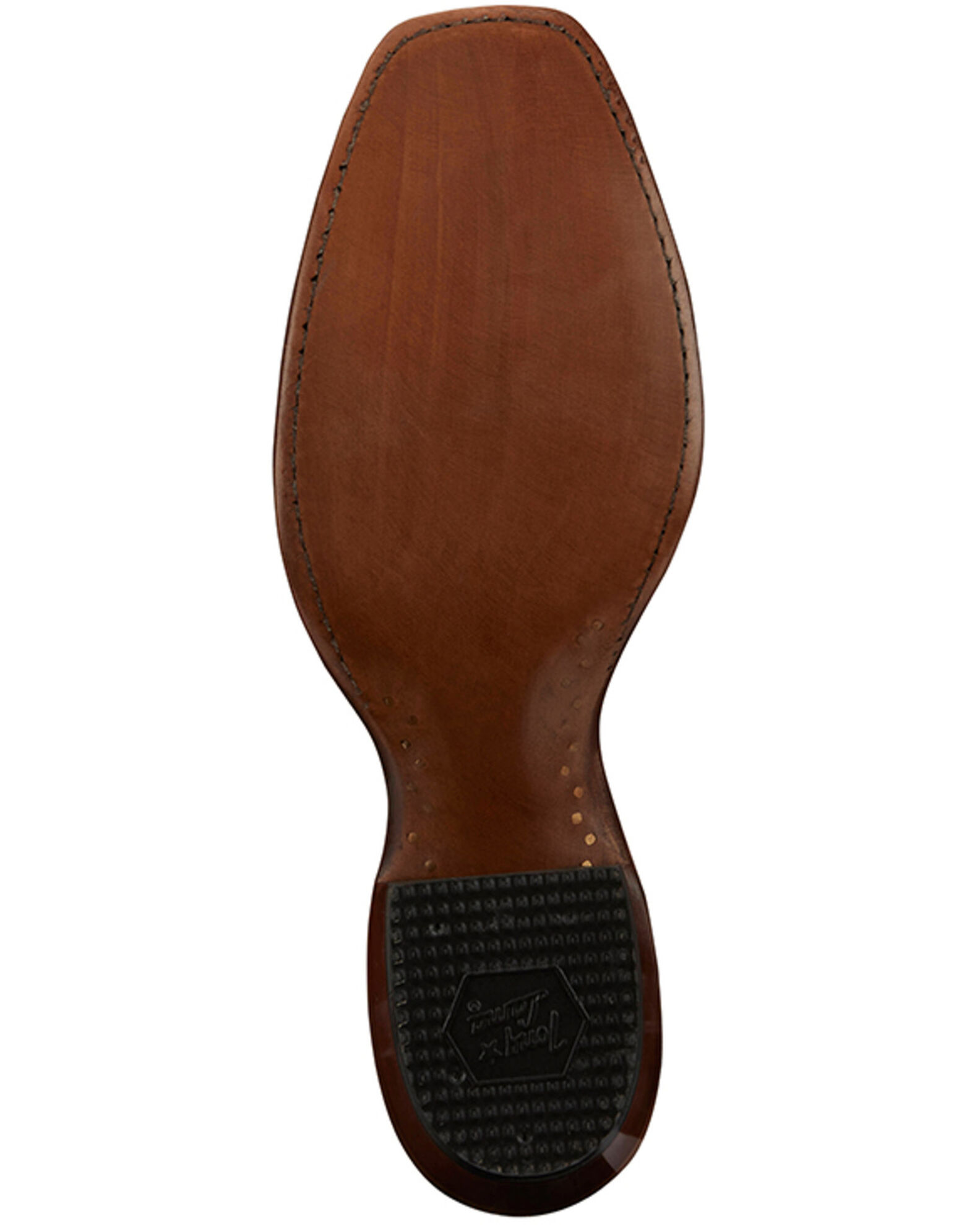 Tony Lama Mens Buffed Exotic Caiman Western Boots Broad Square Toe Tan