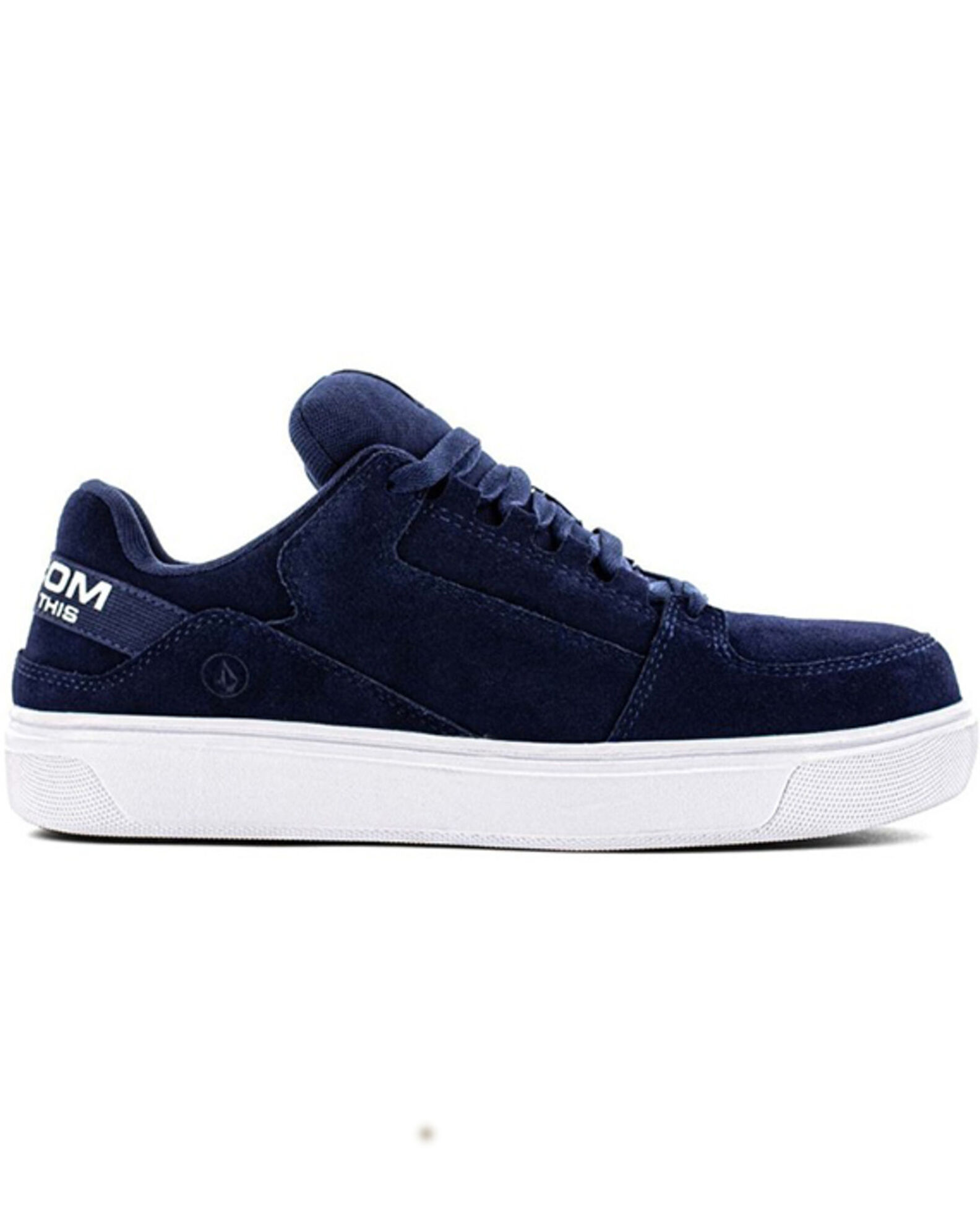 Volcom Men's Evolve Skate Inspired Work Shoes - Composite Toe, Navy