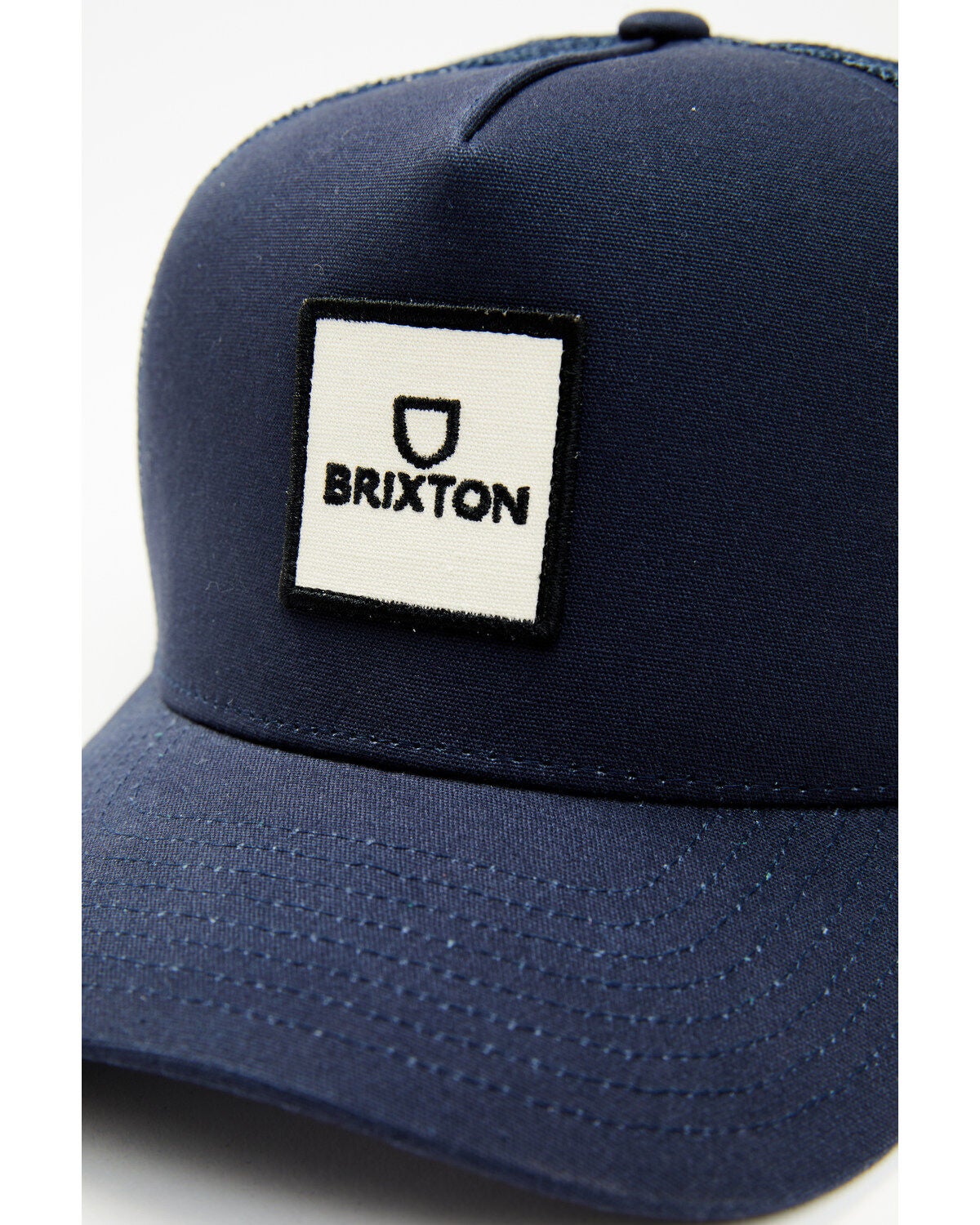 Brixton Men's Alpha Block Trucker Cap, Navy