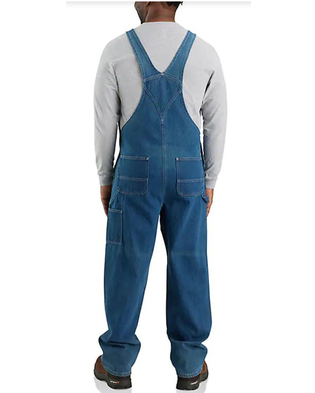 Carhartt Men's Darkstone Loose Fit Denim Bib Overalls | Boot Barn