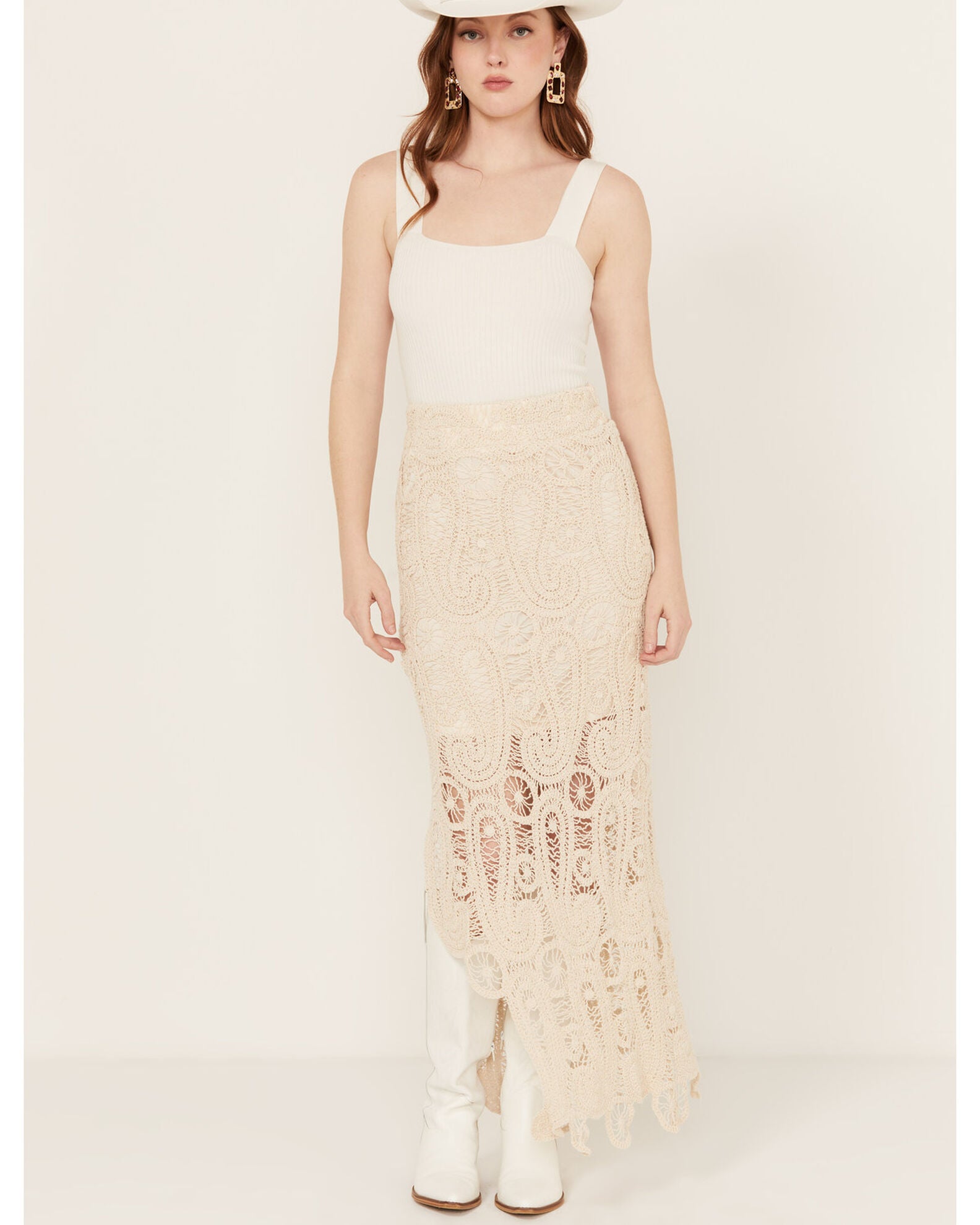 Product Name: Miss Me Women's Crochet Skirt
