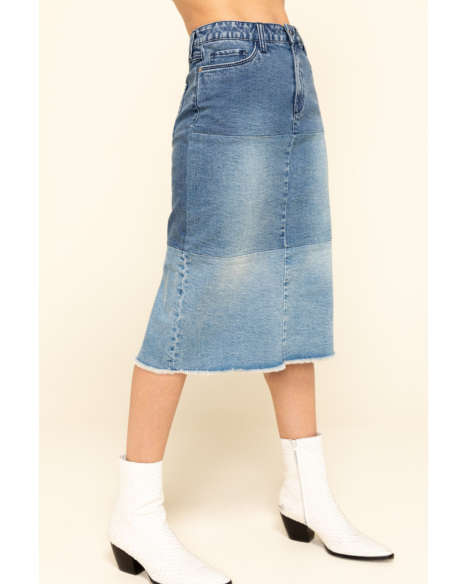 Product Name: Billy T Women's Colorblock Denim Skirt