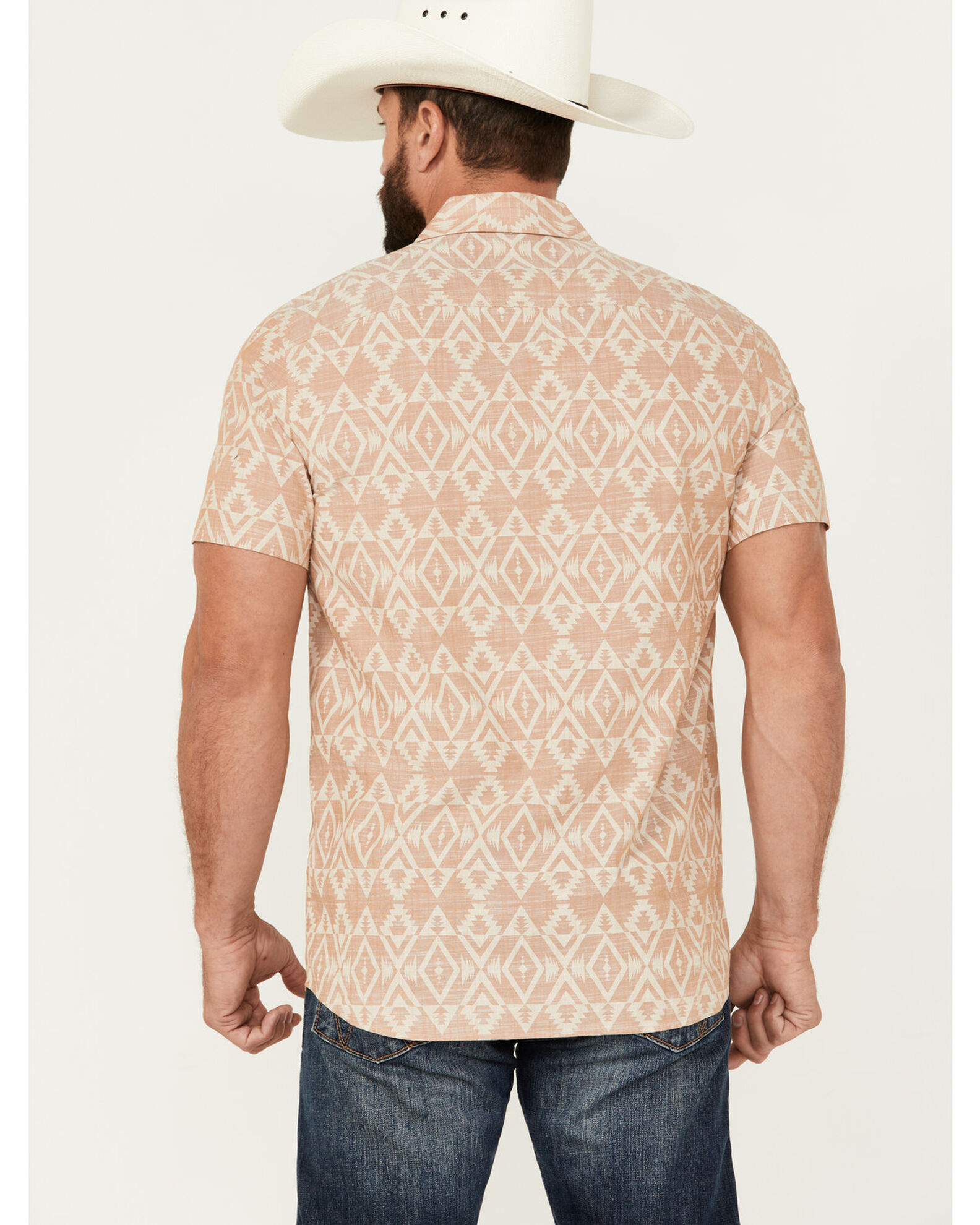 Product Name Pendleton Mens Deacon Print Short Sleeve Button Down