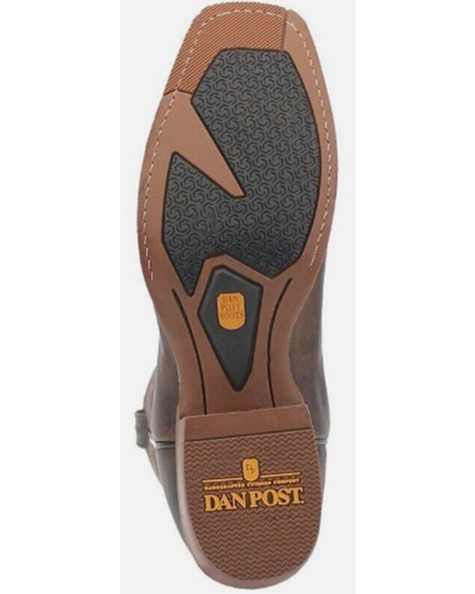 Dan Post Mens Richland Performance Western Boots Square Toe Brown