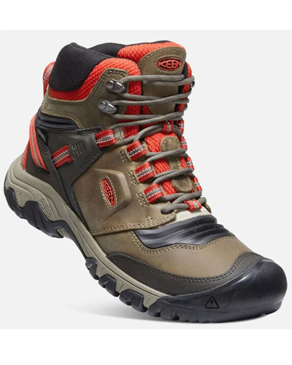 Keen Men's Ridge Flex Waterproof Hiking Boots - Soft Toe, Olive