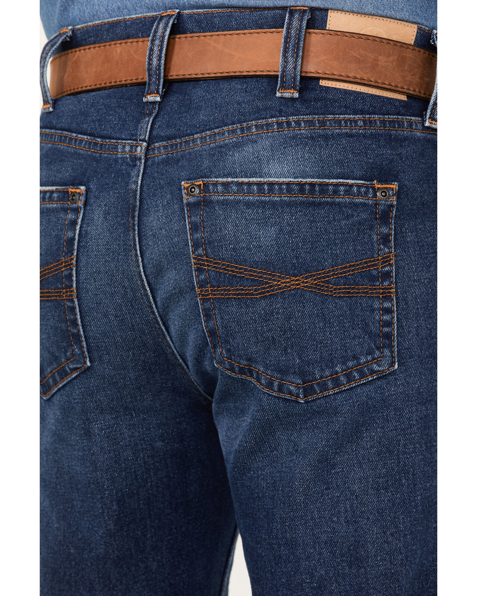 Blue Ranchwear Men's Montana Medium Wash Stackable Straight Stretch ...