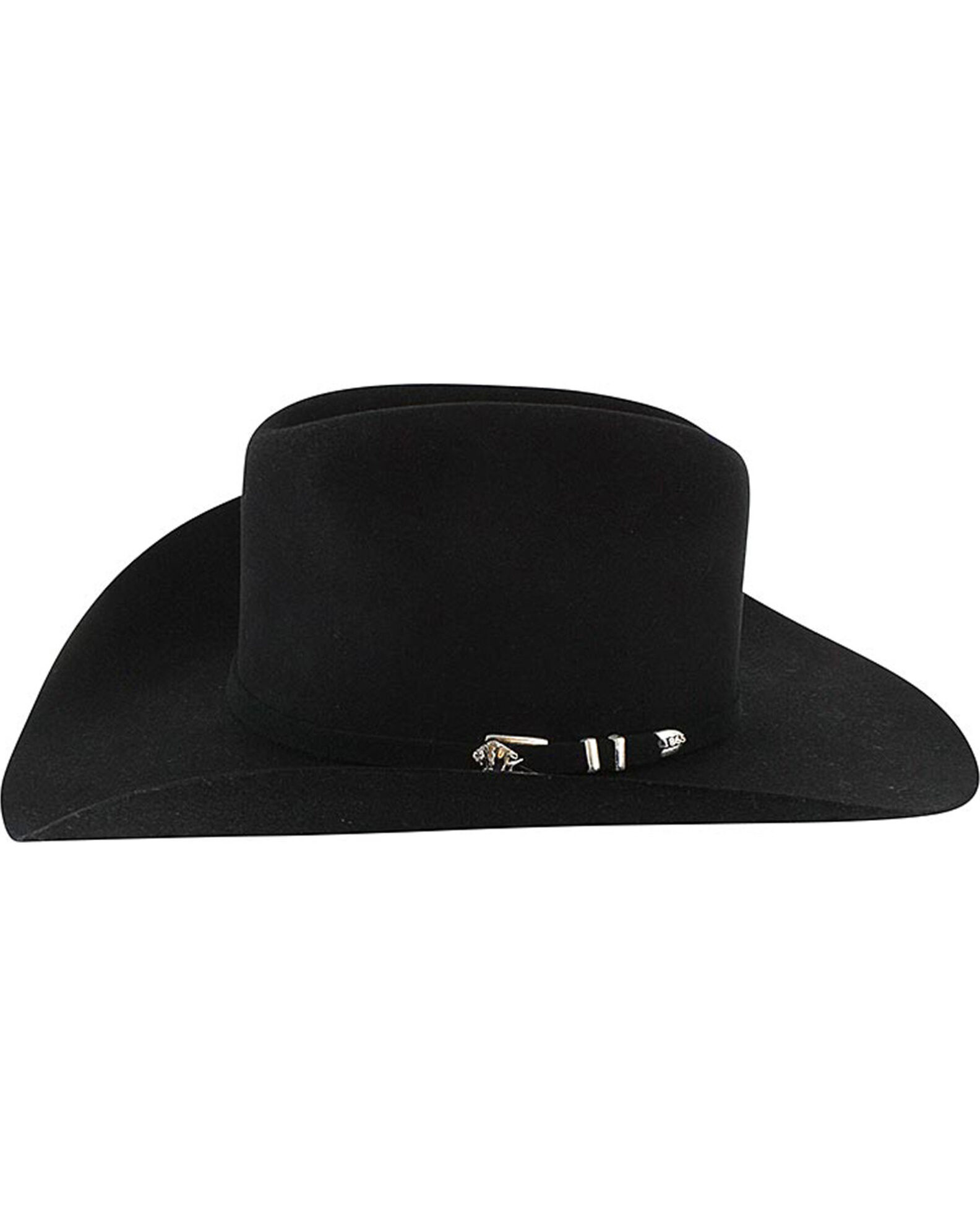 Stetson Men's Apache 4X Buffalo Felt Hat, Black
