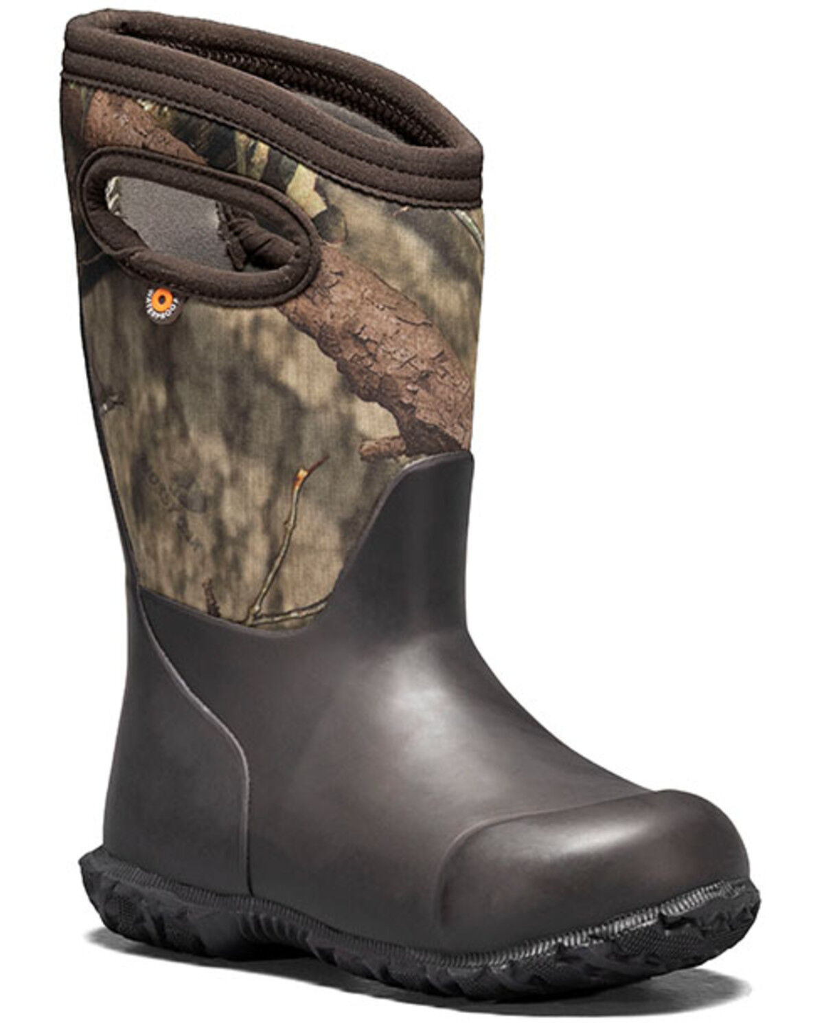 Bogs Boys' York Camo Insulated Rain Boots - Round Toe, Grey
