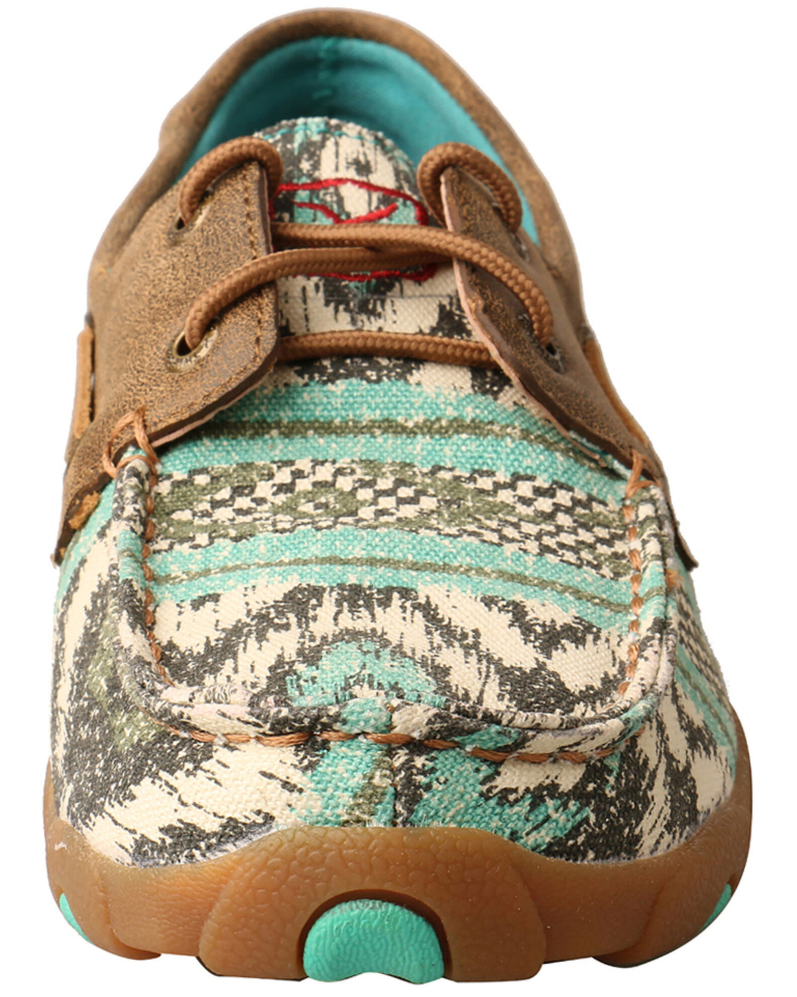 Twisted X Women's Canvas Boat Shoe Driving Mocs, Multi