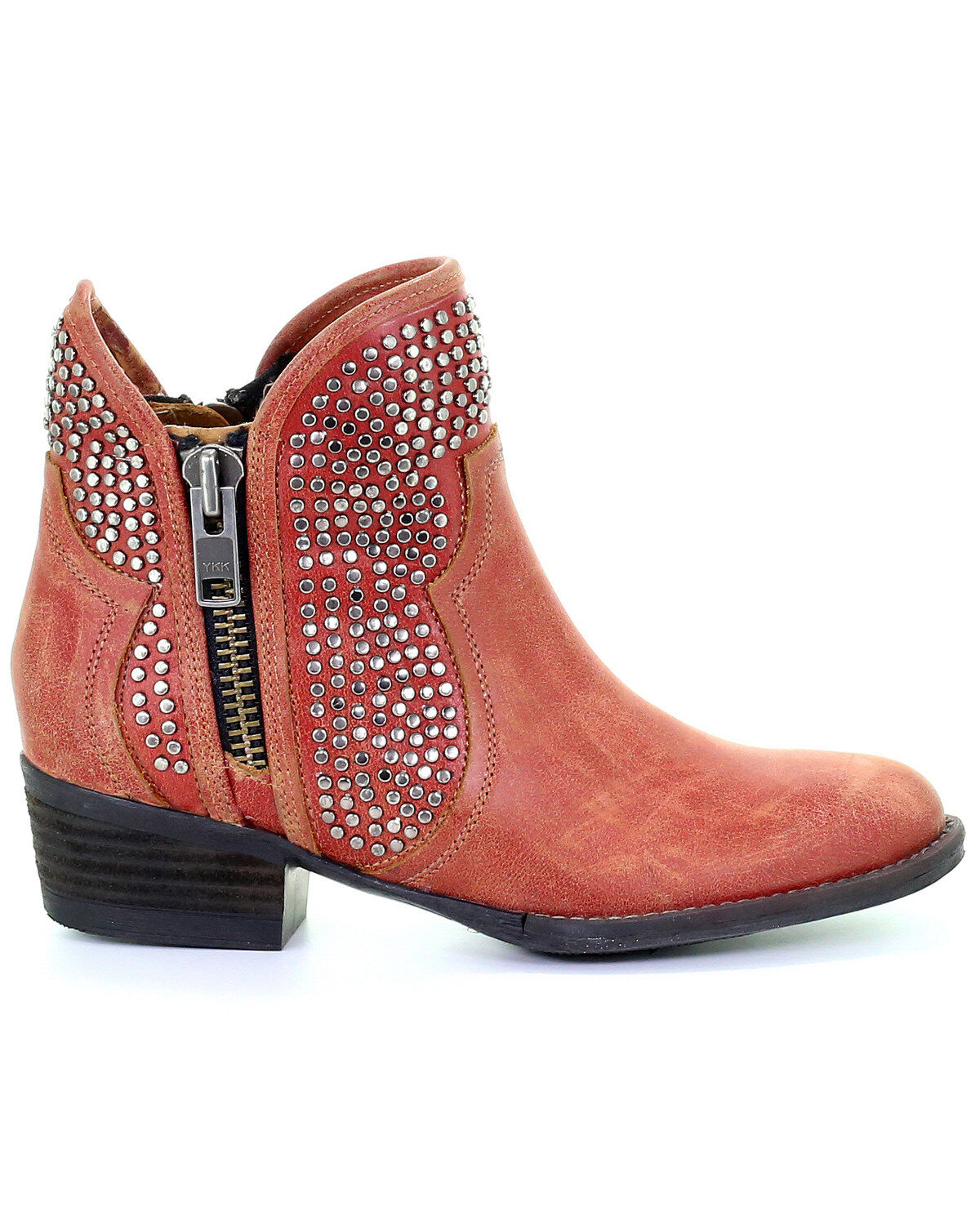 Circle G Women's Studded Booties - Round Toe | Boot Barn