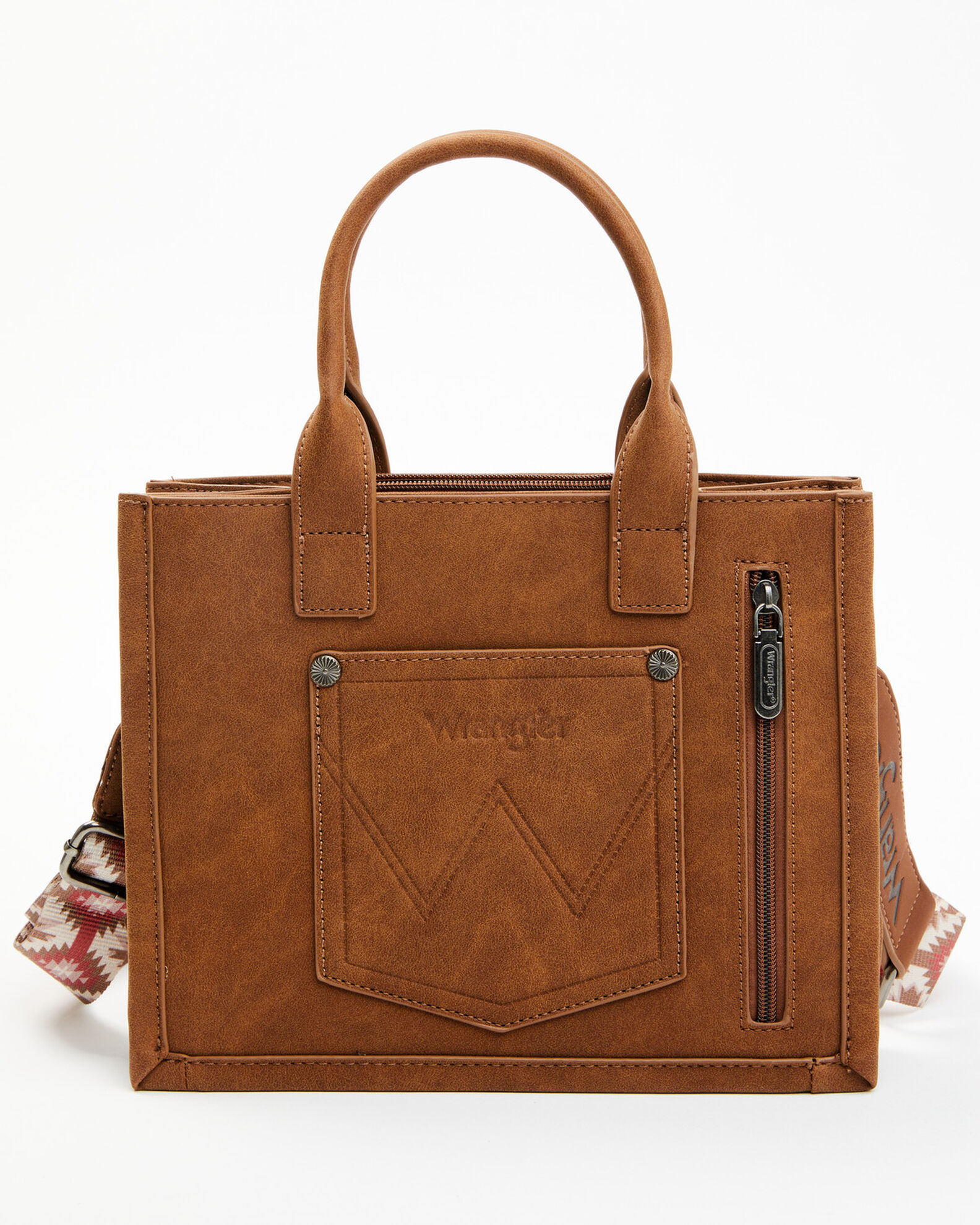 Wrangler X Boot Barn Women's Southwestern Print Crossbody Bag, Brown