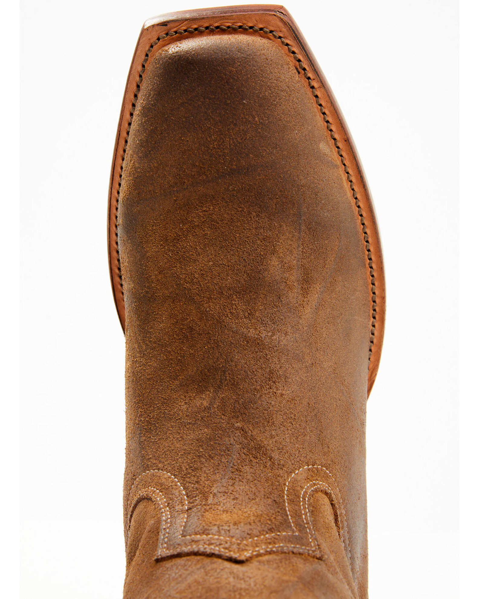 Moonshine Spirit Mens Pancho Roughout Western Boots Square Toe Brown