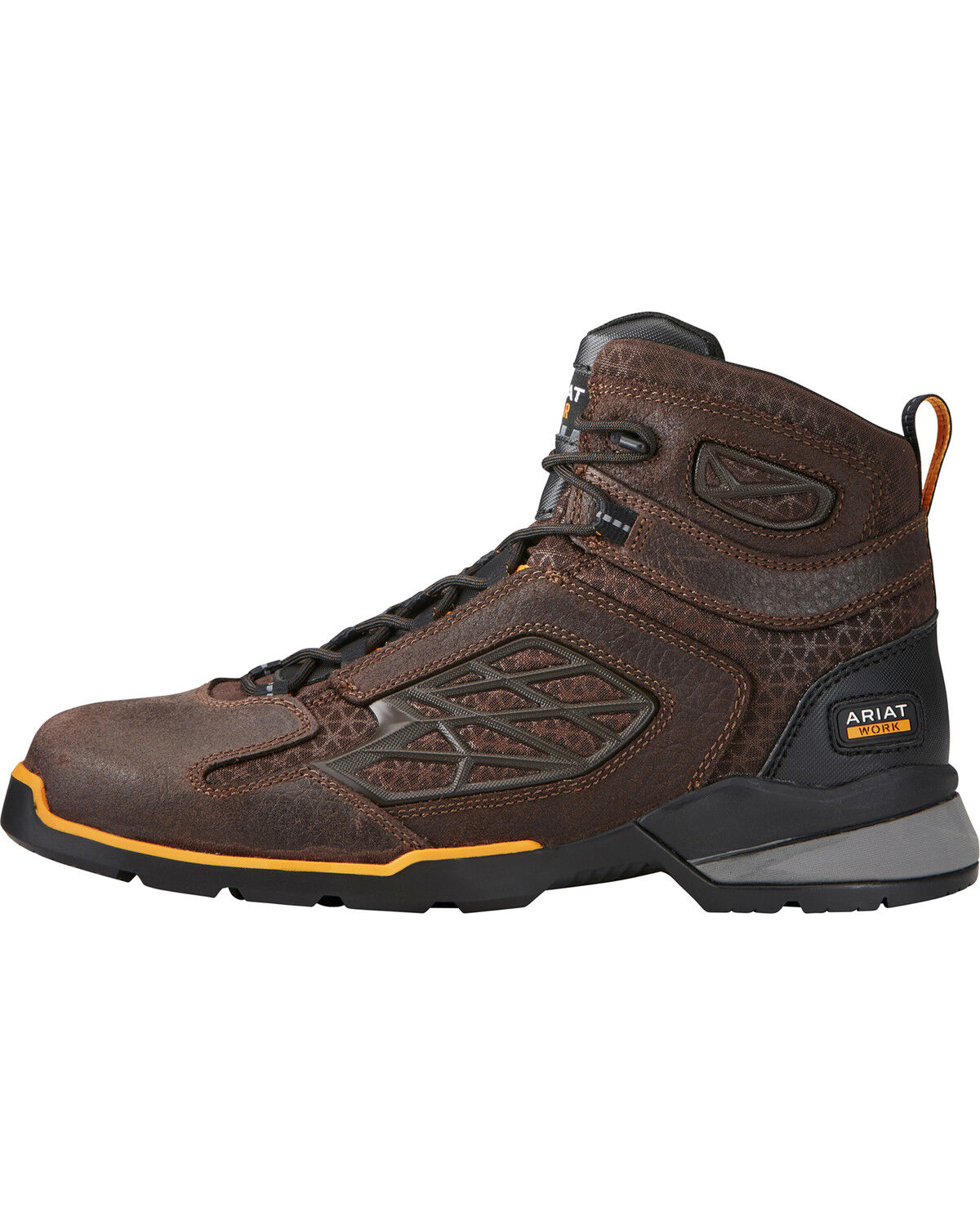 Ariat Men's Rebar 6" Flex Work Boots - Composite Toe, Chocolate