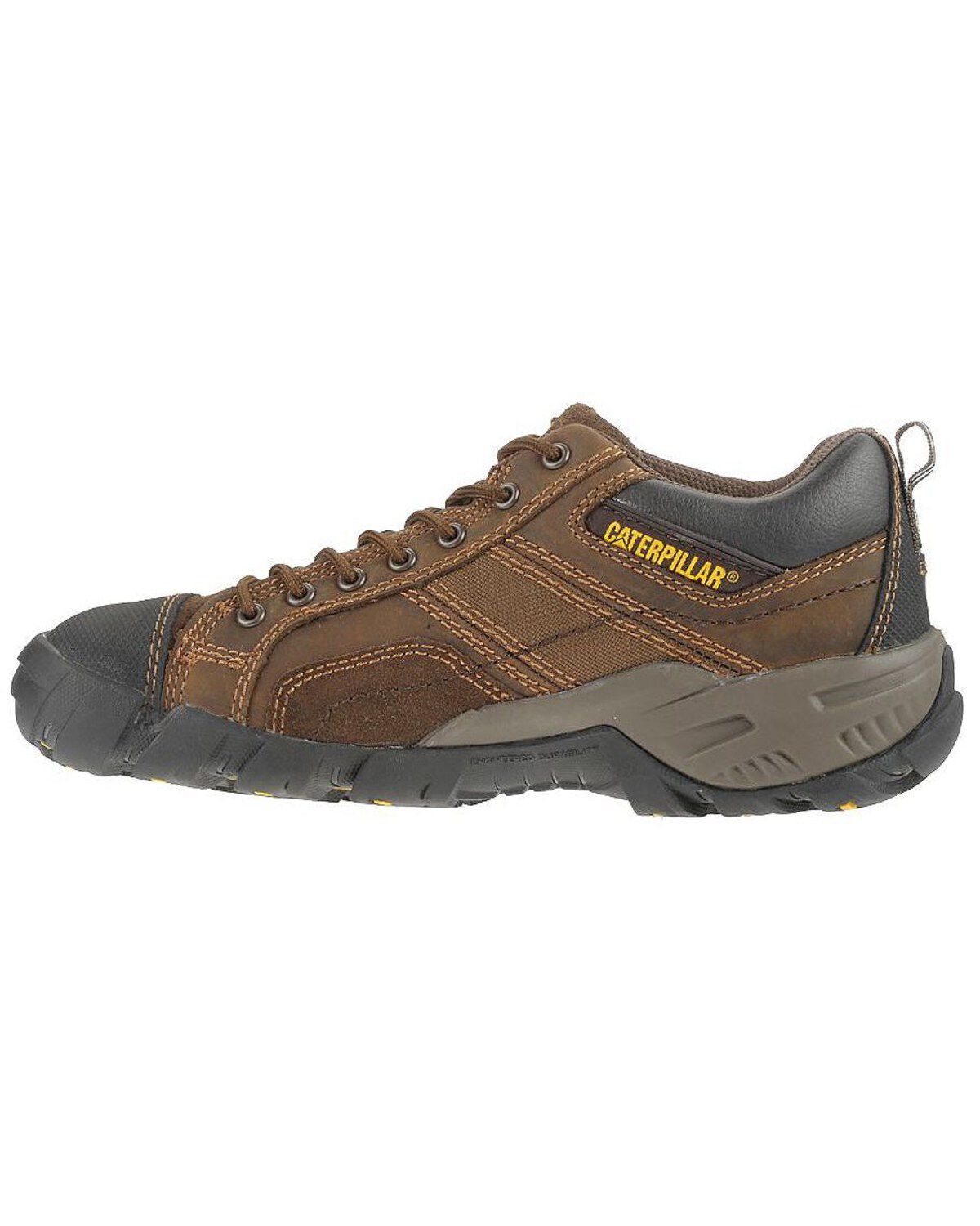 CAT Men's Argon Lace-Up Work Shoes - Composite Toe, Dark Brown