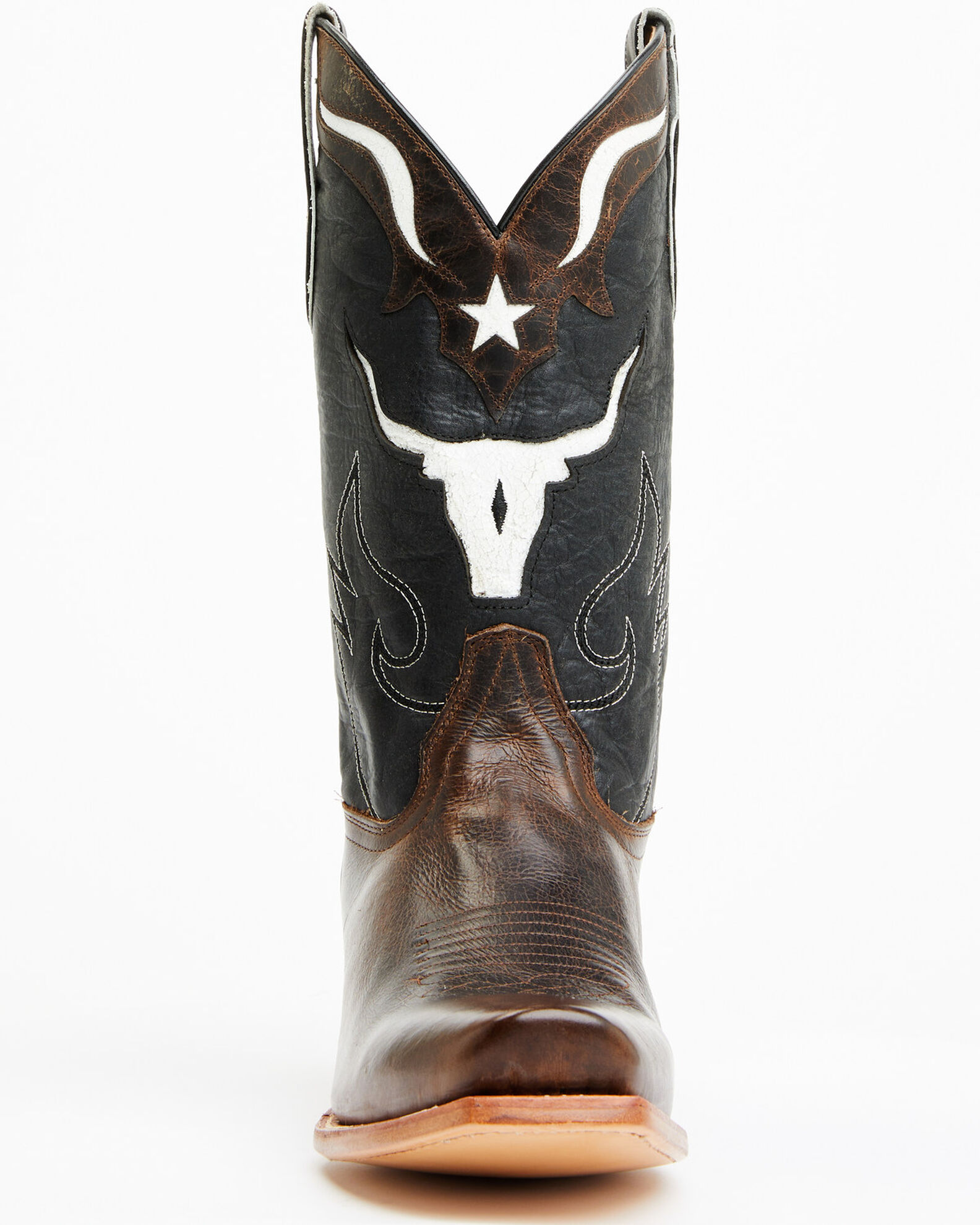 Product Name: Moonshine Spirit Men's Showtime Longhorn Inlay Western Boots - Square Toe