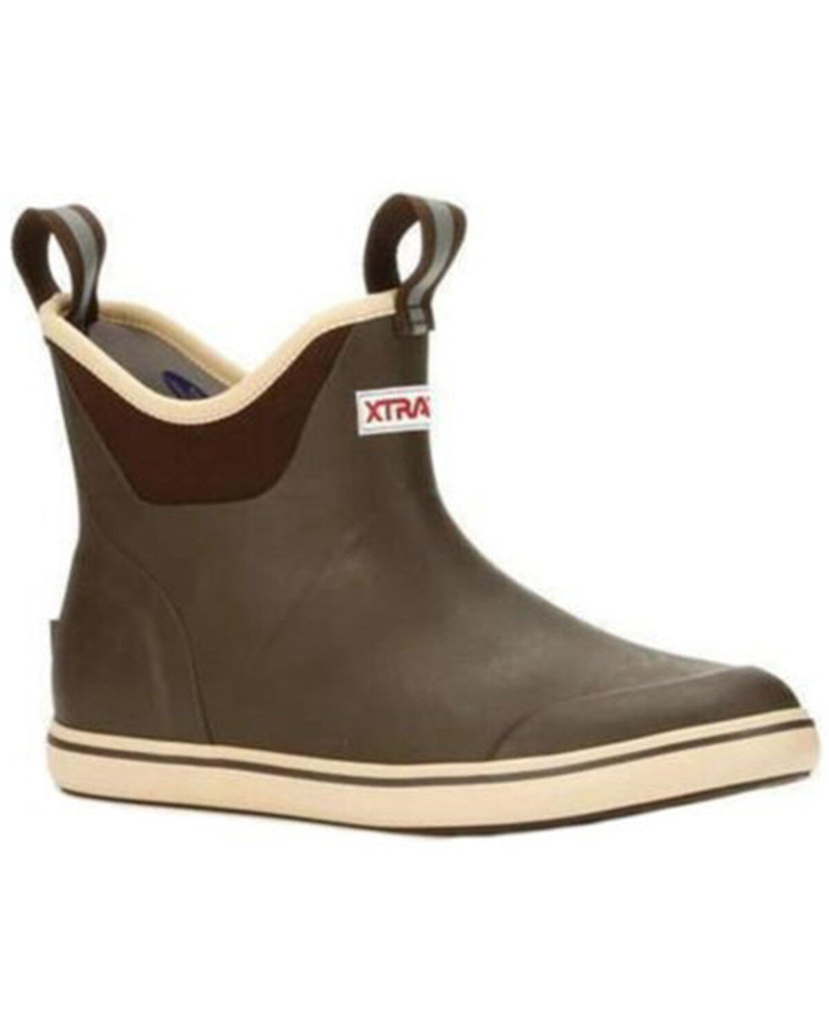 Xtratuf Men's 6" Ankle Deck Boots - Round Toe , Chocolate, hi-res