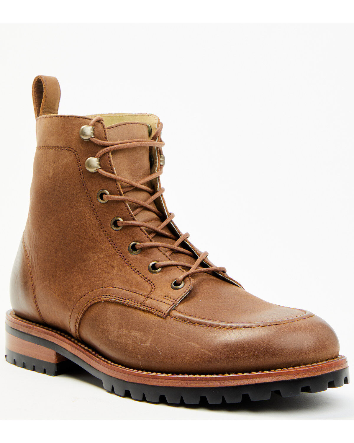 Brothers and Sons Men's Boondocks Casual Boots - Moc Toe, Brown